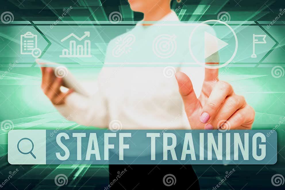 Writing Displaying Text Staff Training. Business Showcase a Program ...