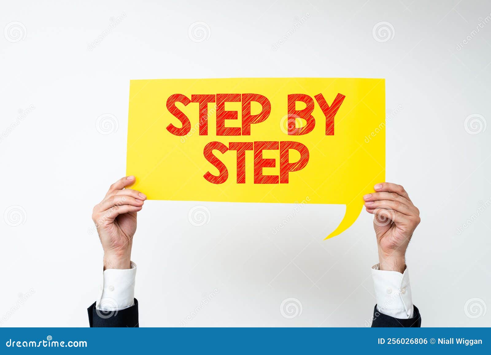 Handwriting Text Step by Step. Word for Slow Progress Road To Success ...