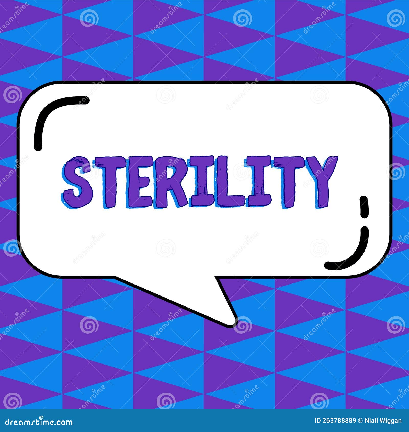 Writing Displaying Text Sterility. Word Written on a Condition of Being ...