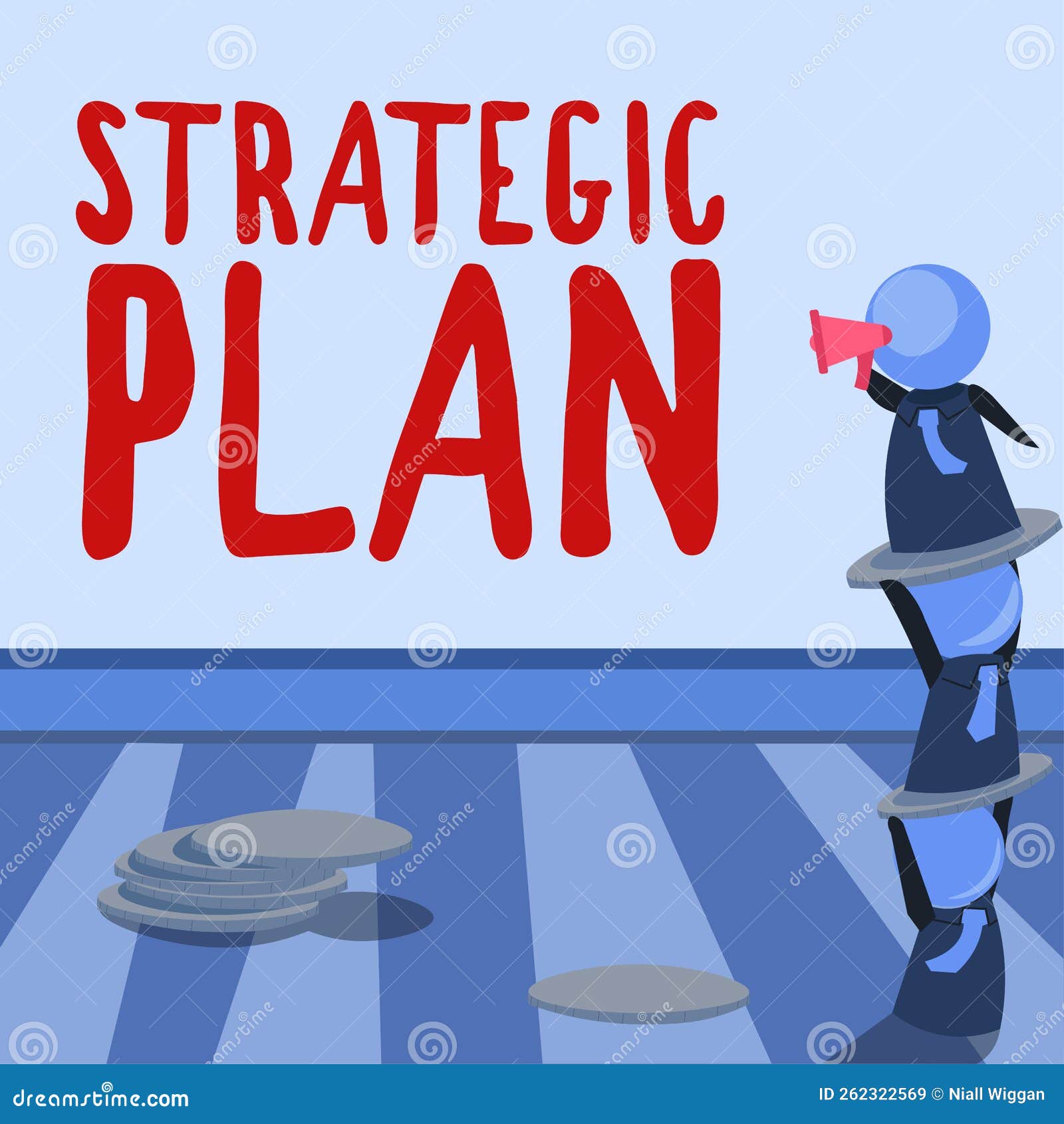 Writing Displaying Text Strategic Plan. Business Overview a Process of ...