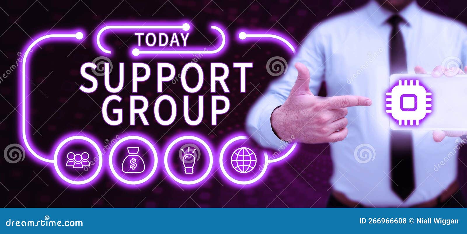 Writing Displaying Text Support Group. Business Showcase Number of ...