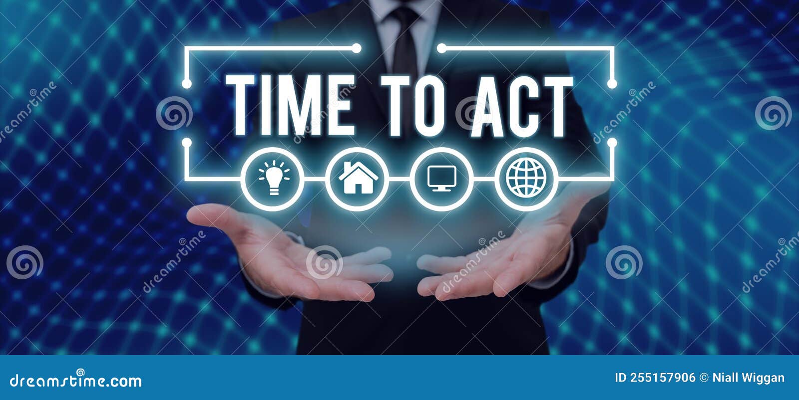 Writing Displaying Text Time To Act. Business Showcase Do it Now ...