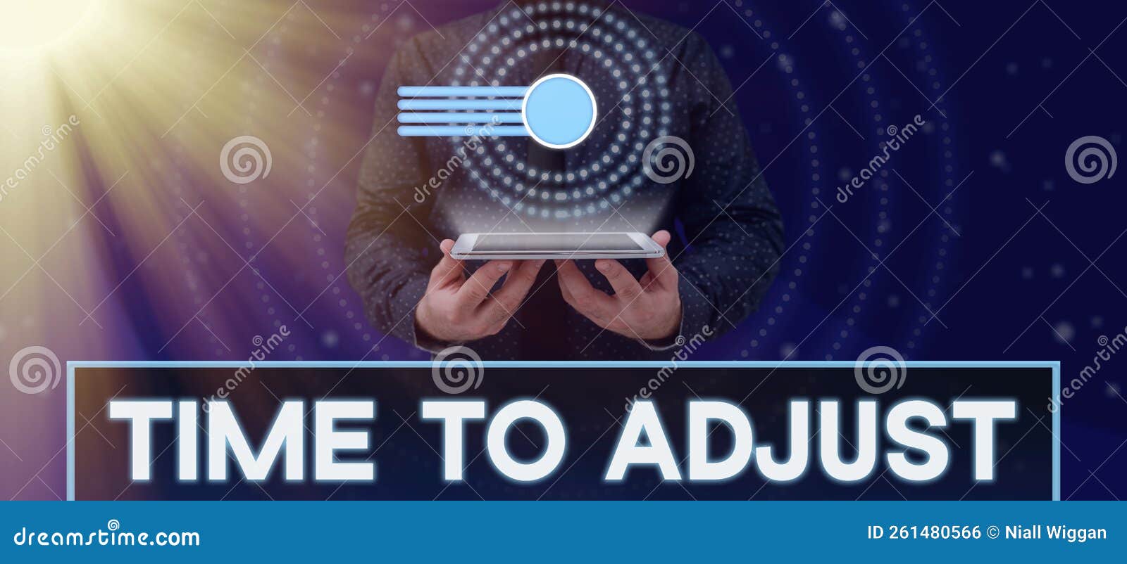 Hand Writing Sign Time To Adjust. Business Concept Making Necessary or ...