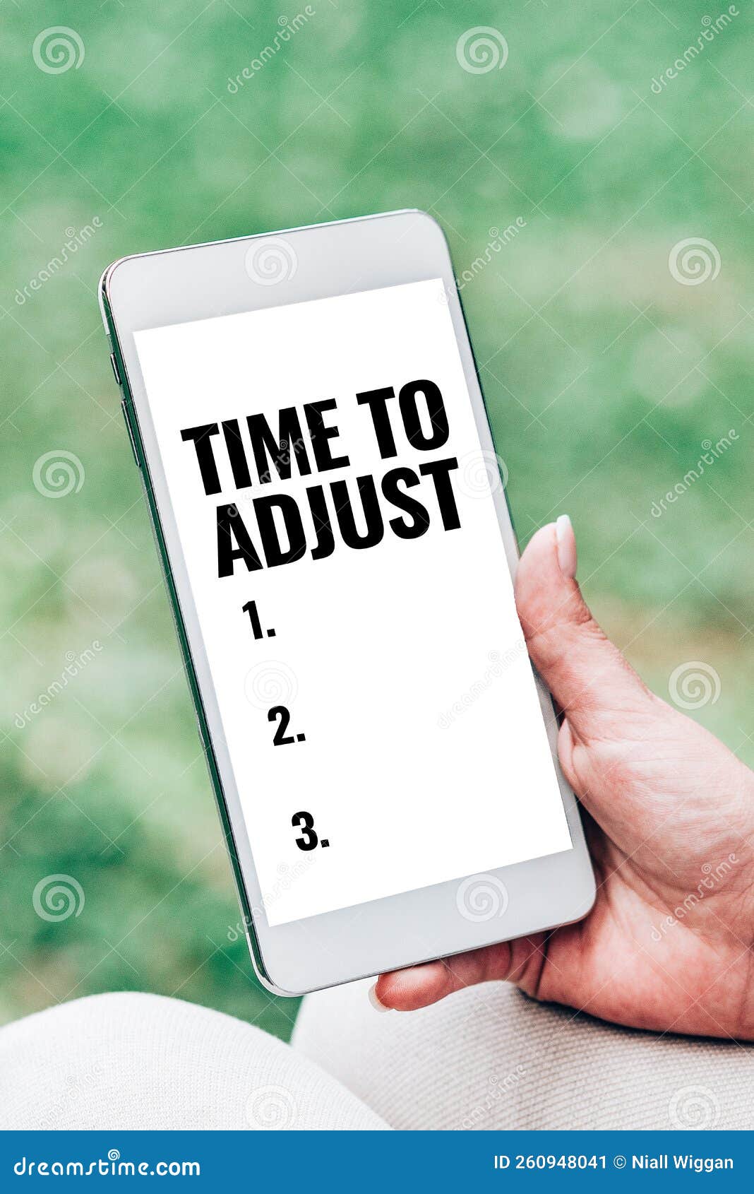 Writing Displaying Text Time To Adjust. Word Written on Making ...