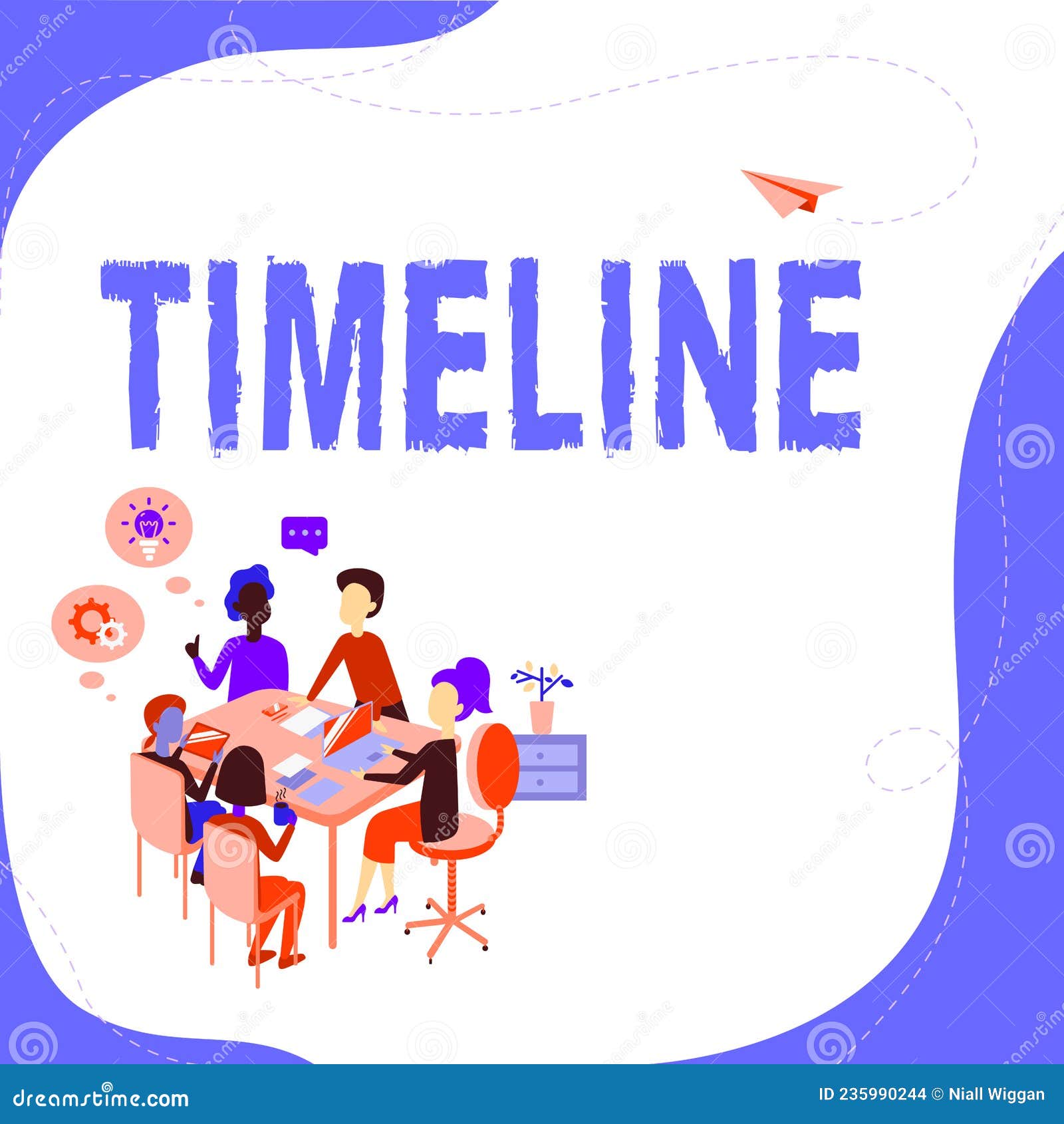 Writing Displaying Text Timeline. Concept Meaning Graphical ...
