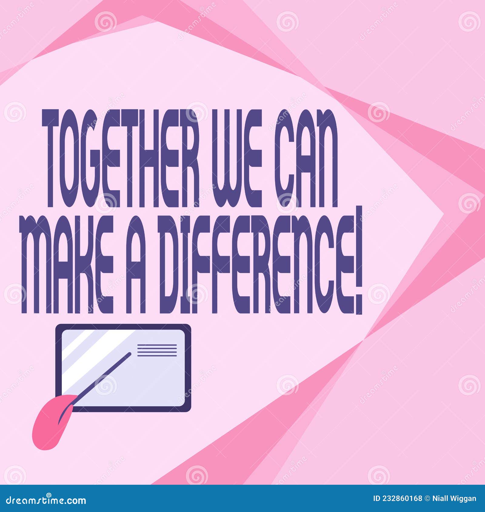 Writing Displaying Text Together we Can Make a Difference. Word for Be ...