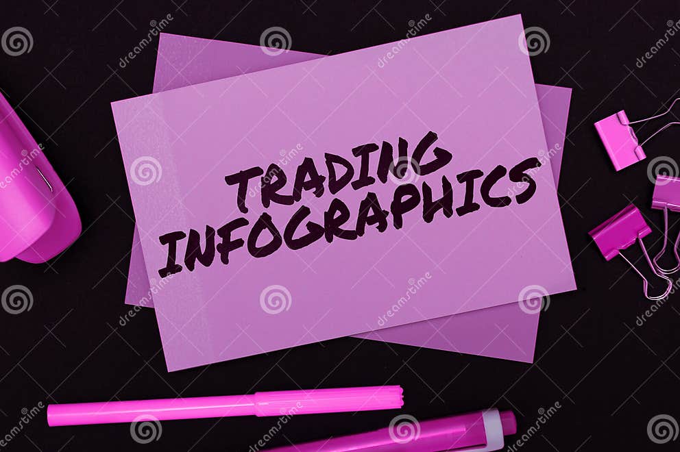 Writing Displaying Text Trading Infographics. Internet Concept Visual ...