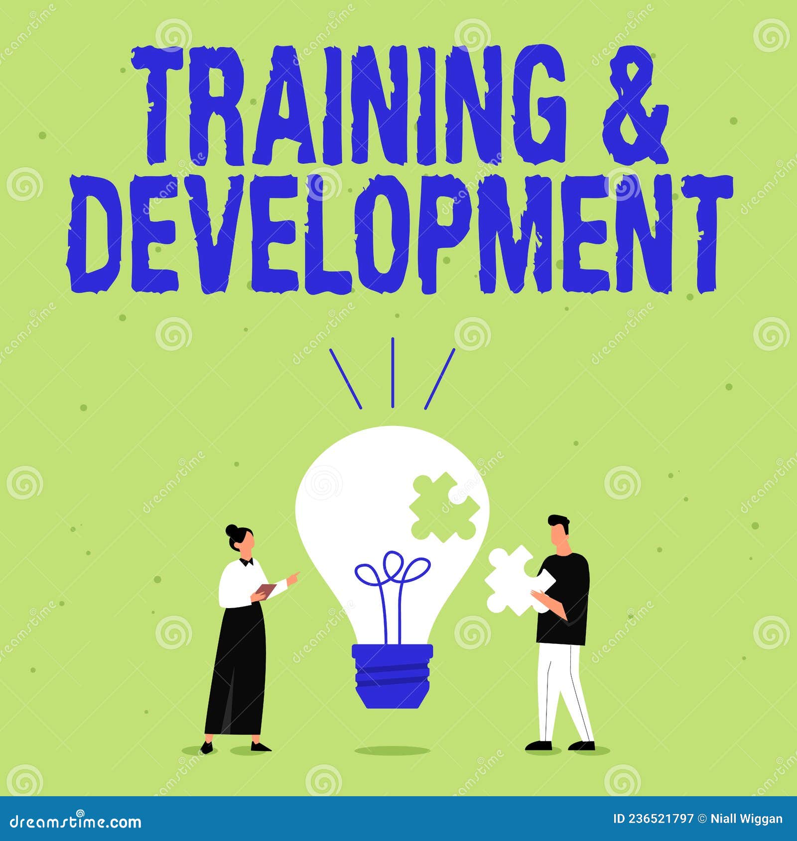 Text Sign Showing Training and Development. Word for Organize ...