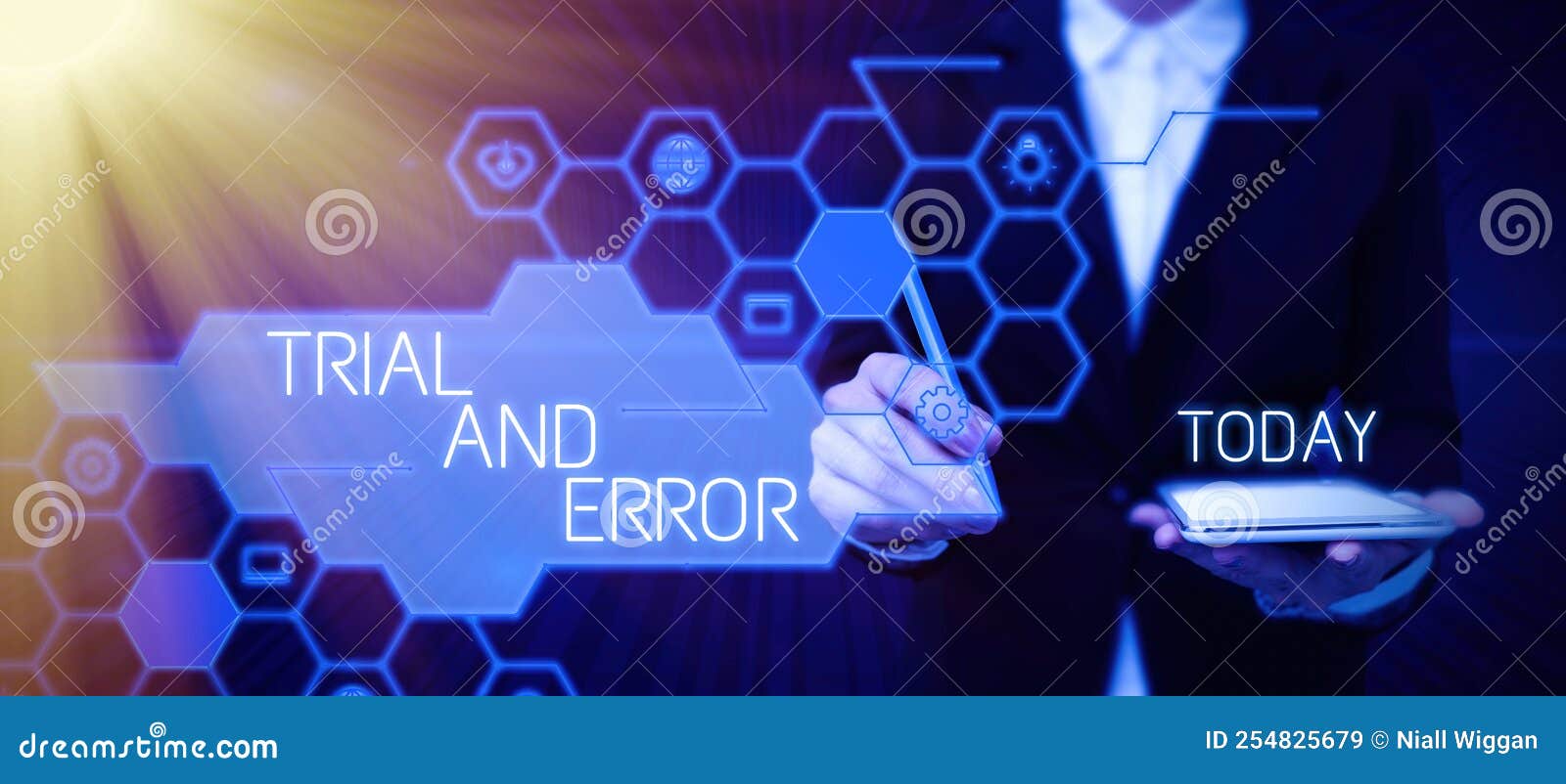 Writing Displaying Text Trial and Error. Business Concept Lear ...