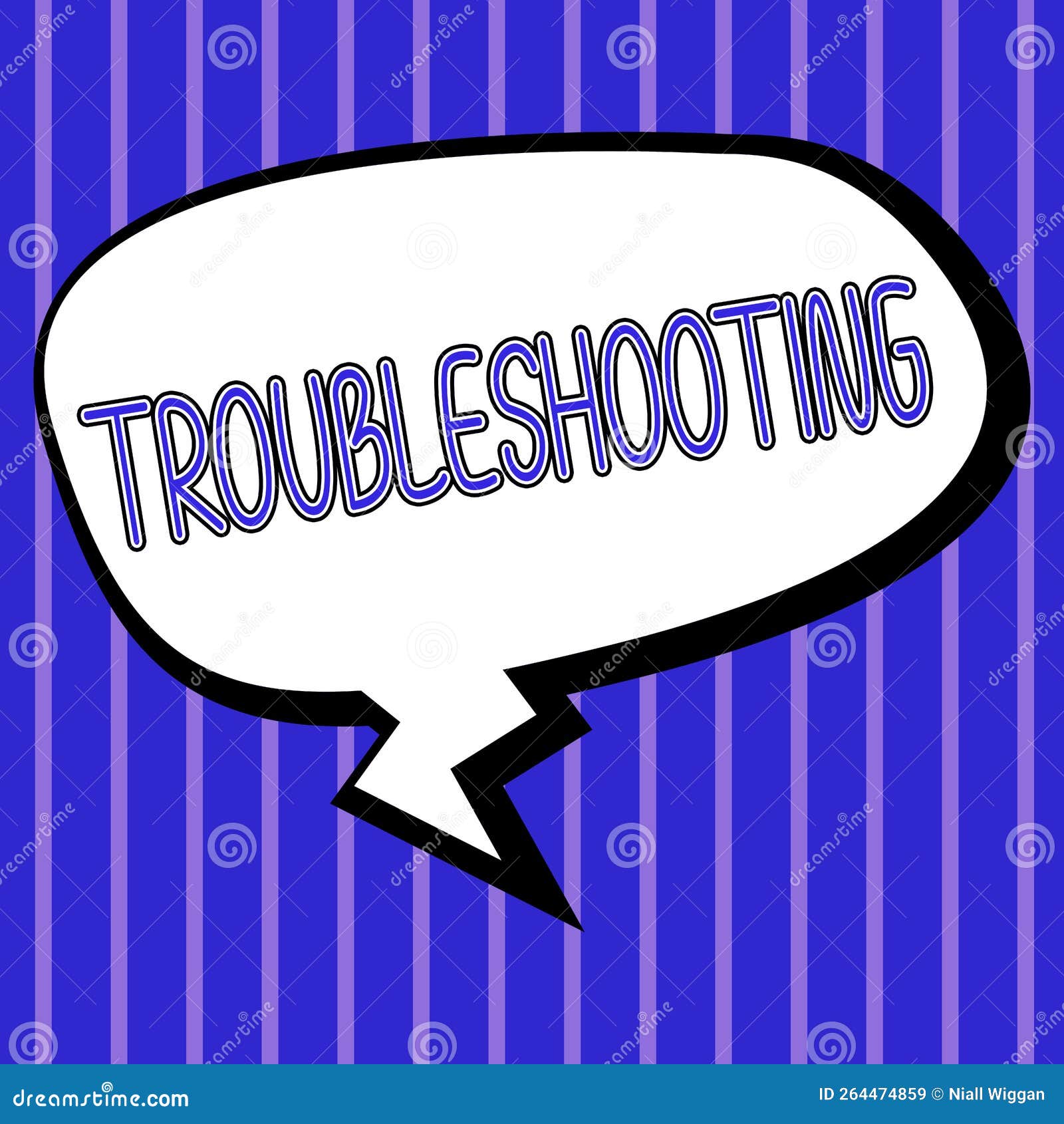 Conceptual Caption Troubleshooting. Business Idea an Act of Investigating or Dealing with in the ...