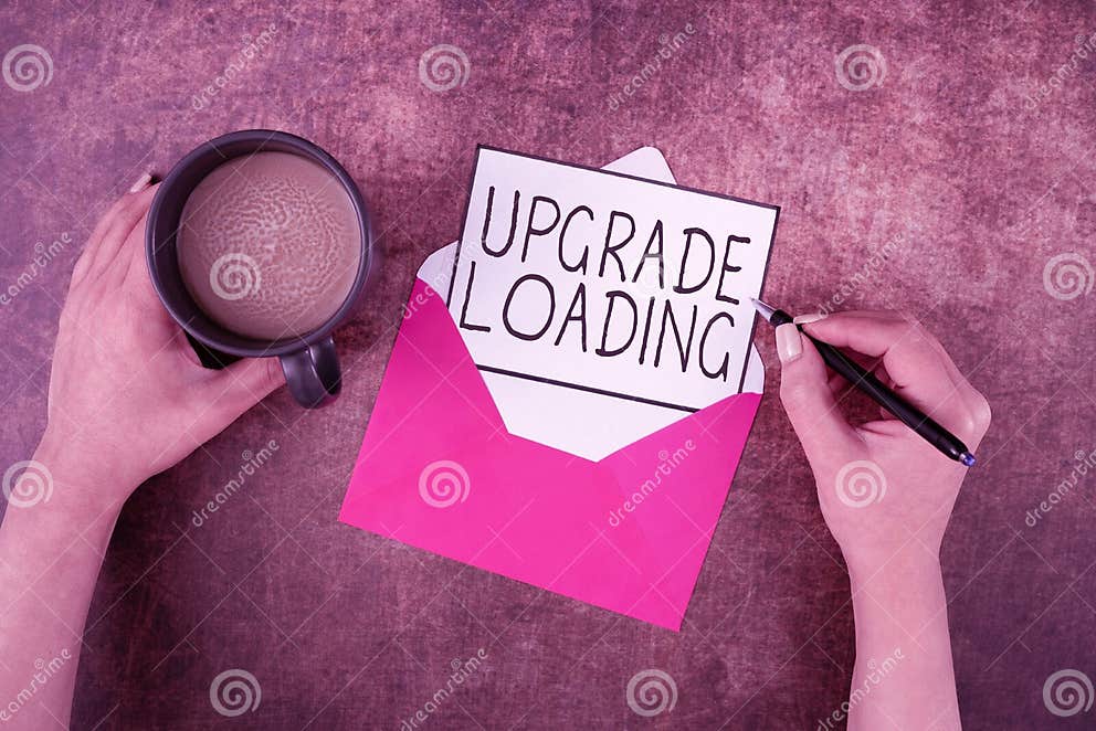 Writing Displaying Text Upgrade Loading. Conceptual Photo Advancement of Applications To More ...