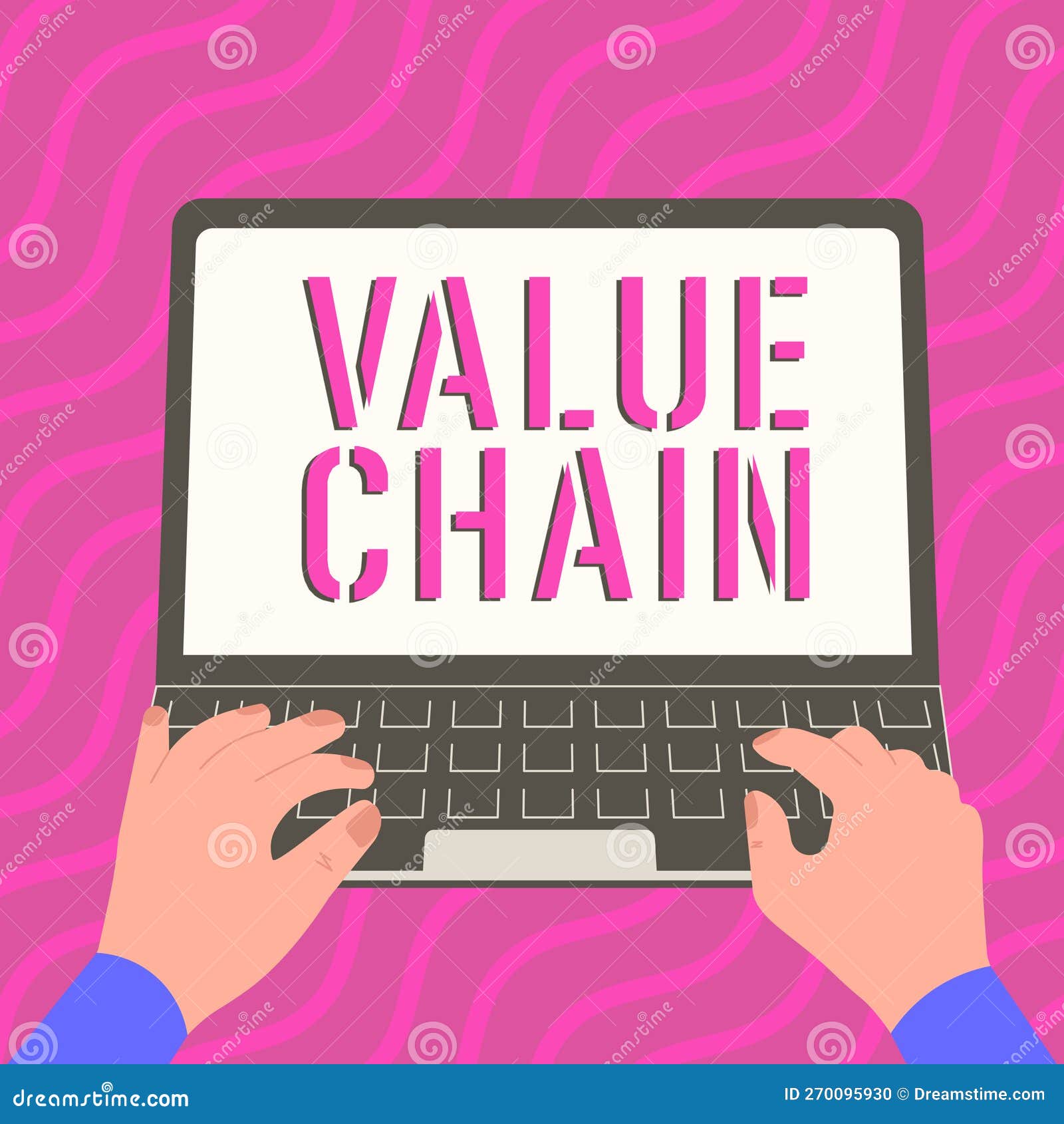 Writing Displaying Text Value Chain. Business Approach Business ...