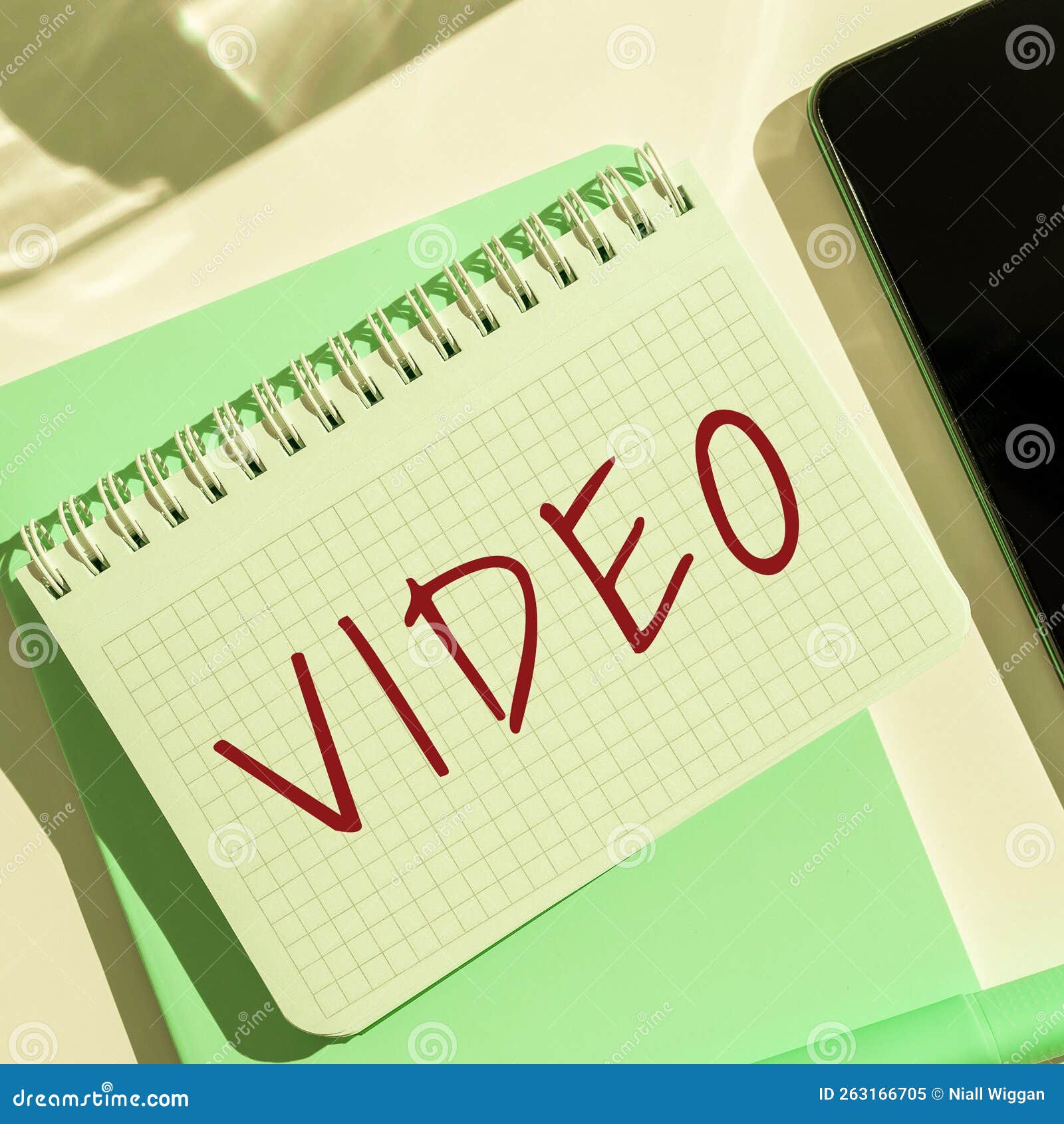 Writing Displaying Text Video. Business Idea Recording Reproducing or ...