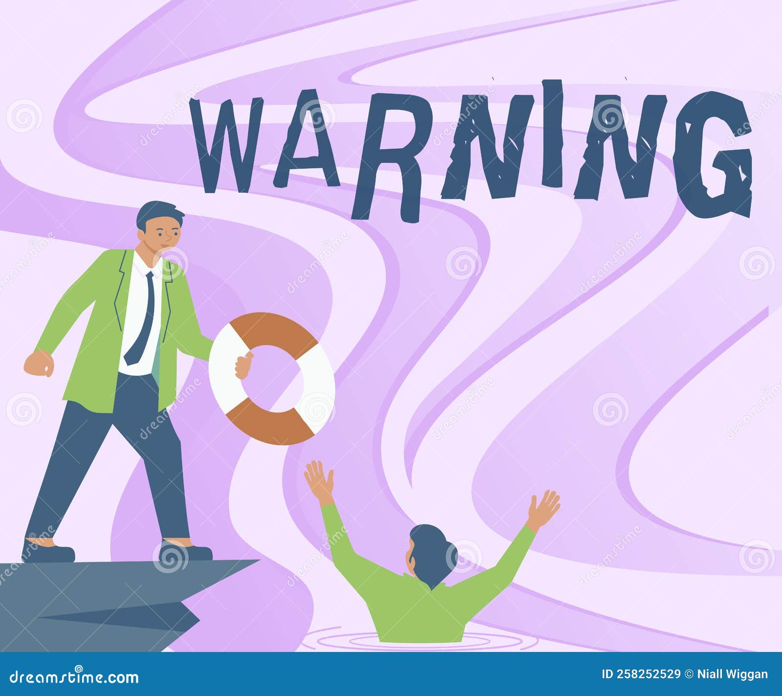 Writing Displaying Text Warning. Word Written on Statement or Event ...