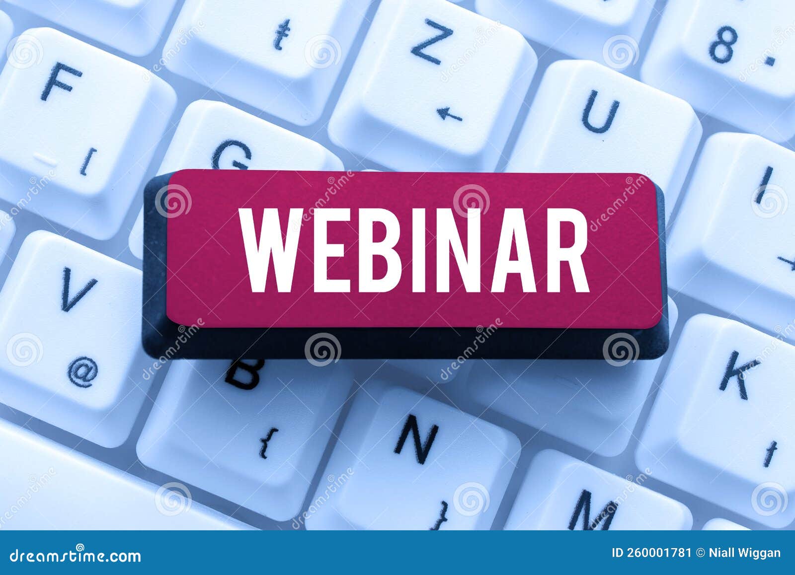 Text Caption Presenting Webinar. Word for Engaging Online Event Where a ...