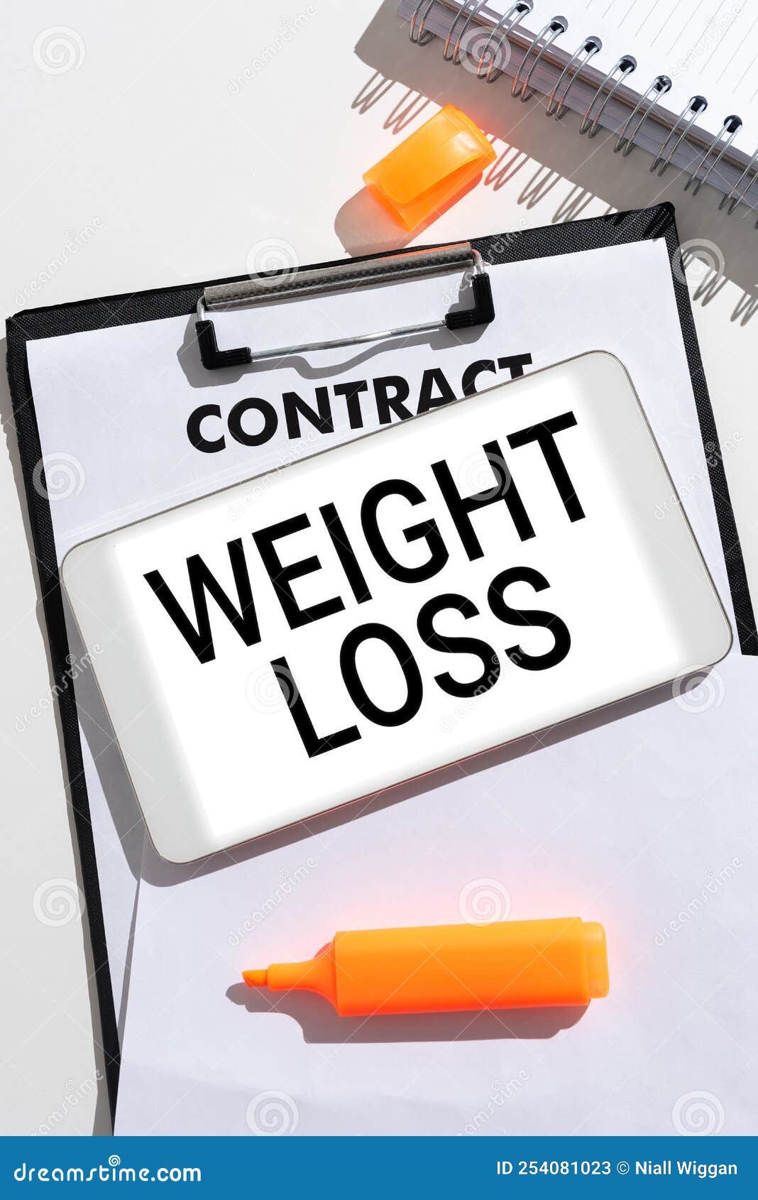 Conceptual Display Weight Loss. Business Concept Decrease in Body Fluid ...