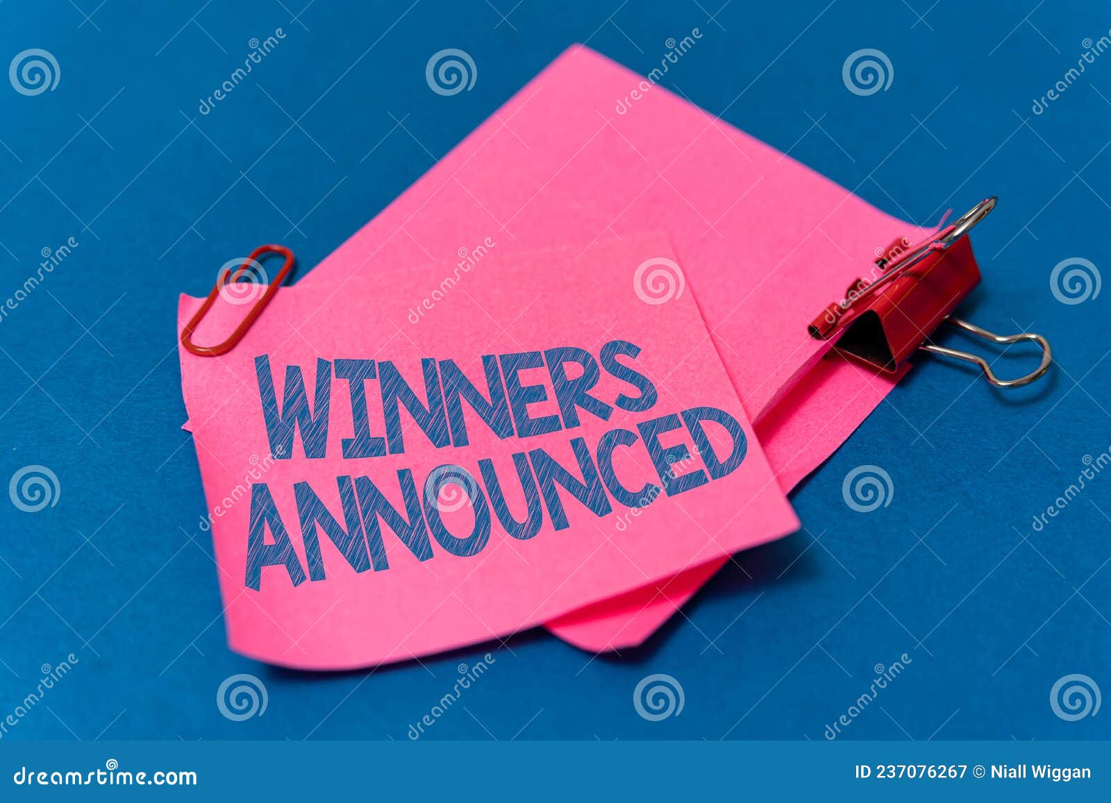 Writing Displaying Text Winners Announced. Business Approach Announcing ...