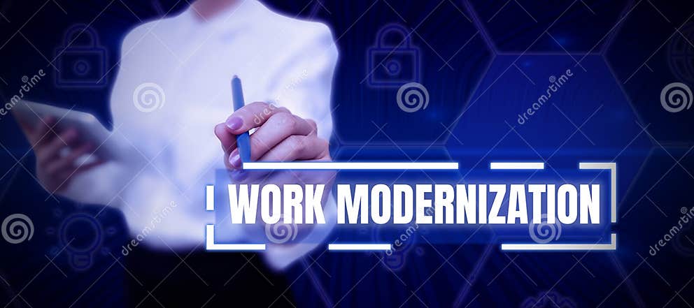Text Showing Inspiration Work Modernization. Internet Concept Changing ... Text Showing Inspiration Work Modernization. Internet Concept Changing ...