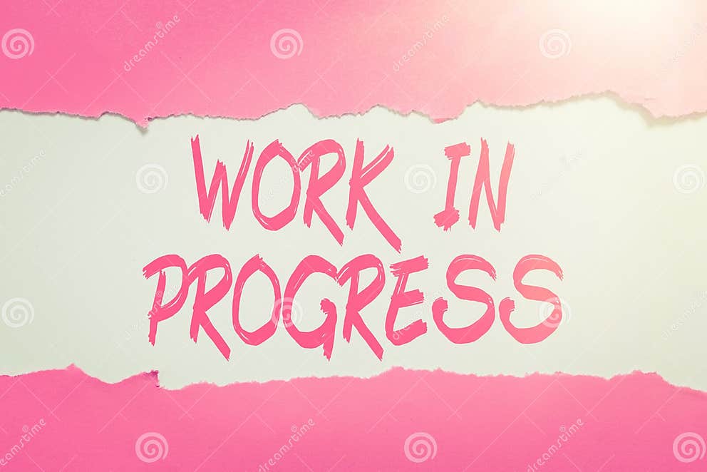 Writing Displaying Text Work in Progress. Business Overview Ongoing ...