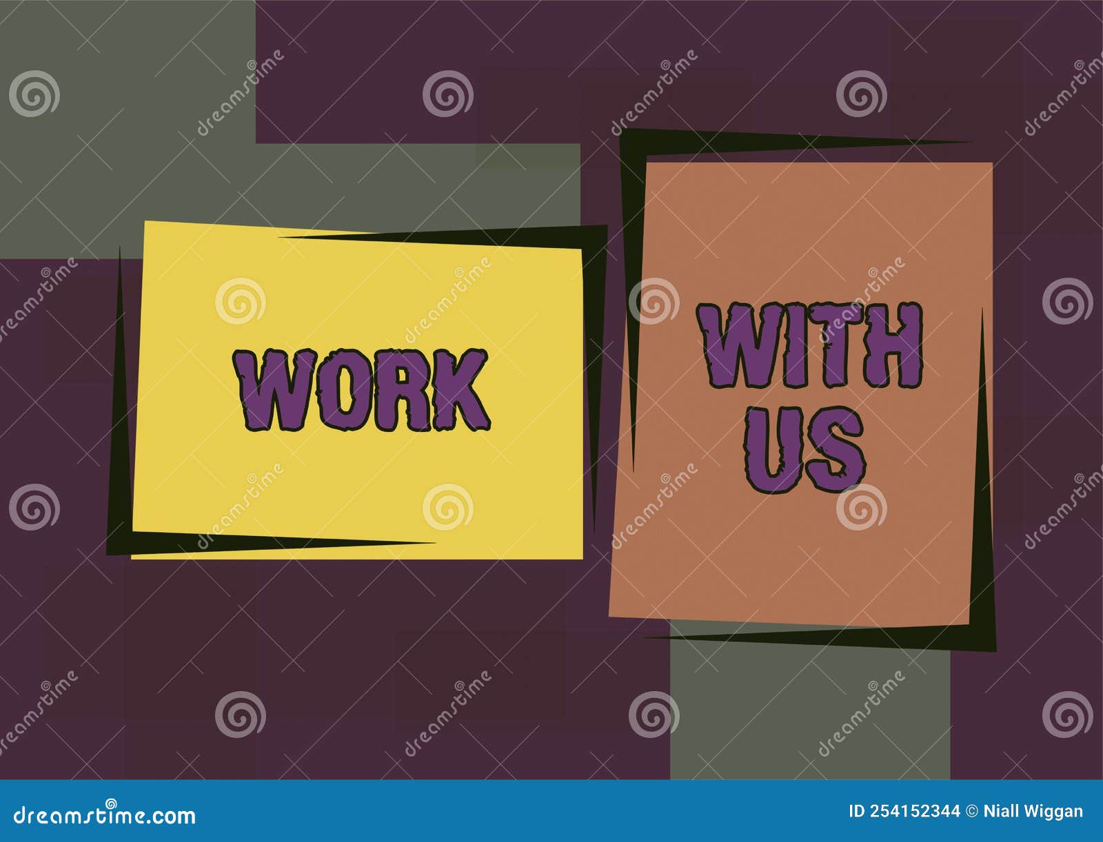 Hand Writing Sign Work with Us. Business Overview Invitation To Join a ...
