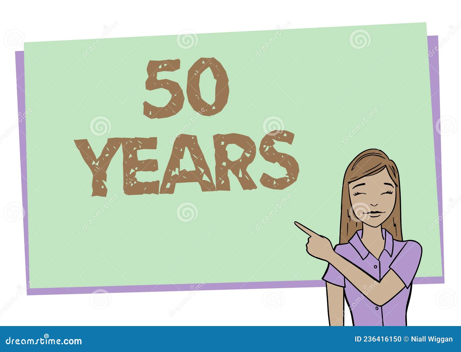 Writing Displaying Text 50 Years. Concept Meaning Honoring Ruby Jubilee ...