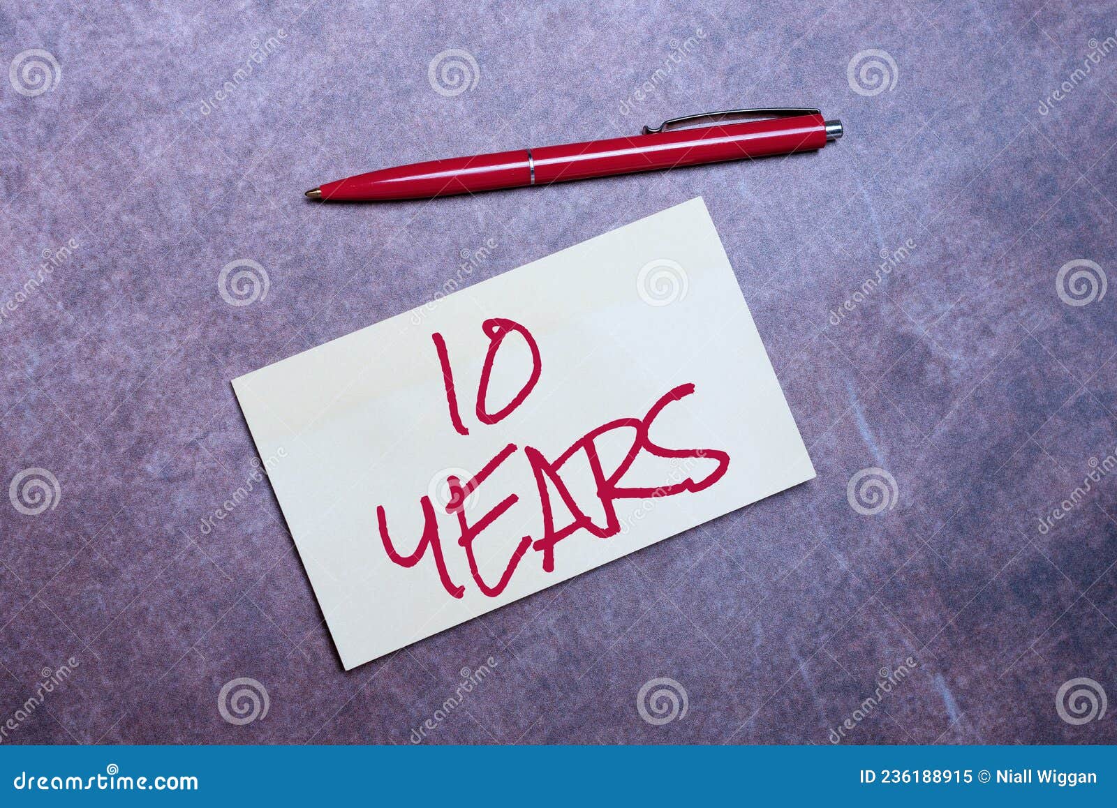 Writing Displaying Text 10 Years. Concept Meaning Remembering or ...