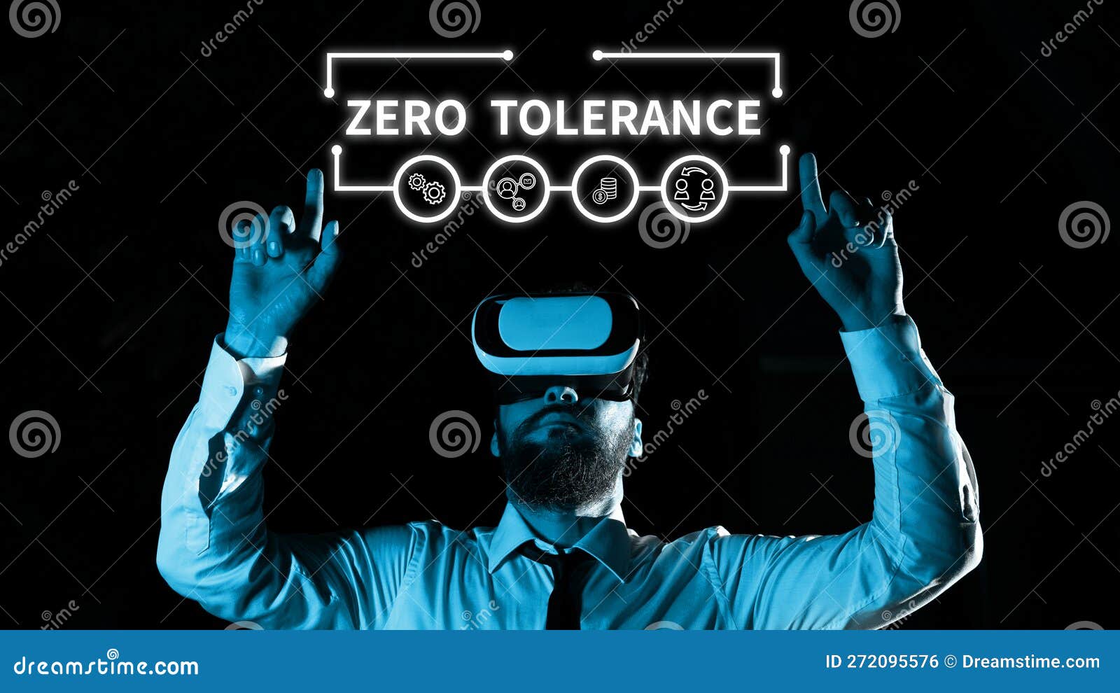 Text Showing Inspiration Zero Tolerance. Business Showcase Refusal To ...