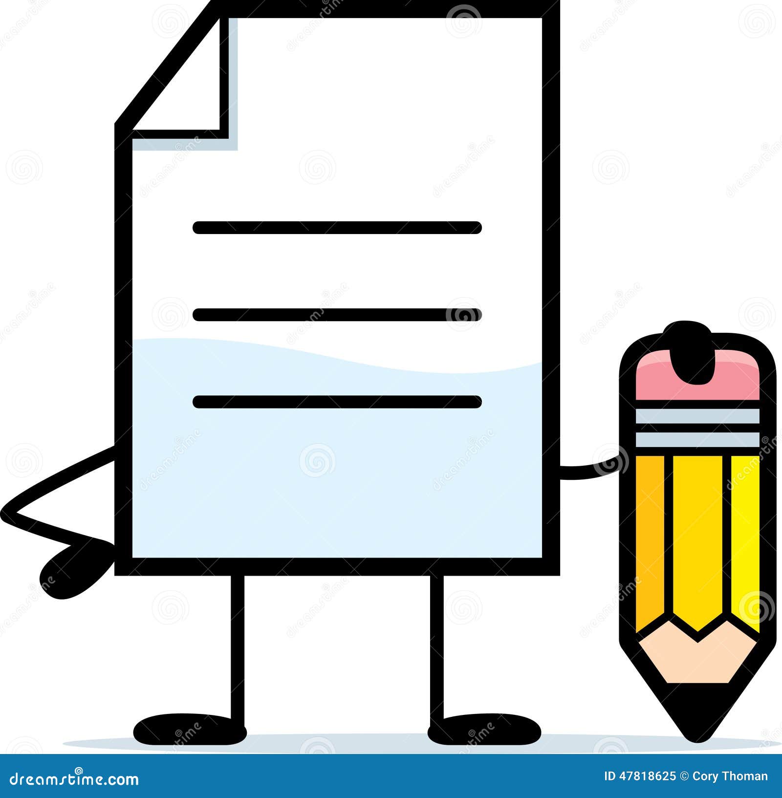 Writing Document stock illustration. Illustration of letter - 47818625