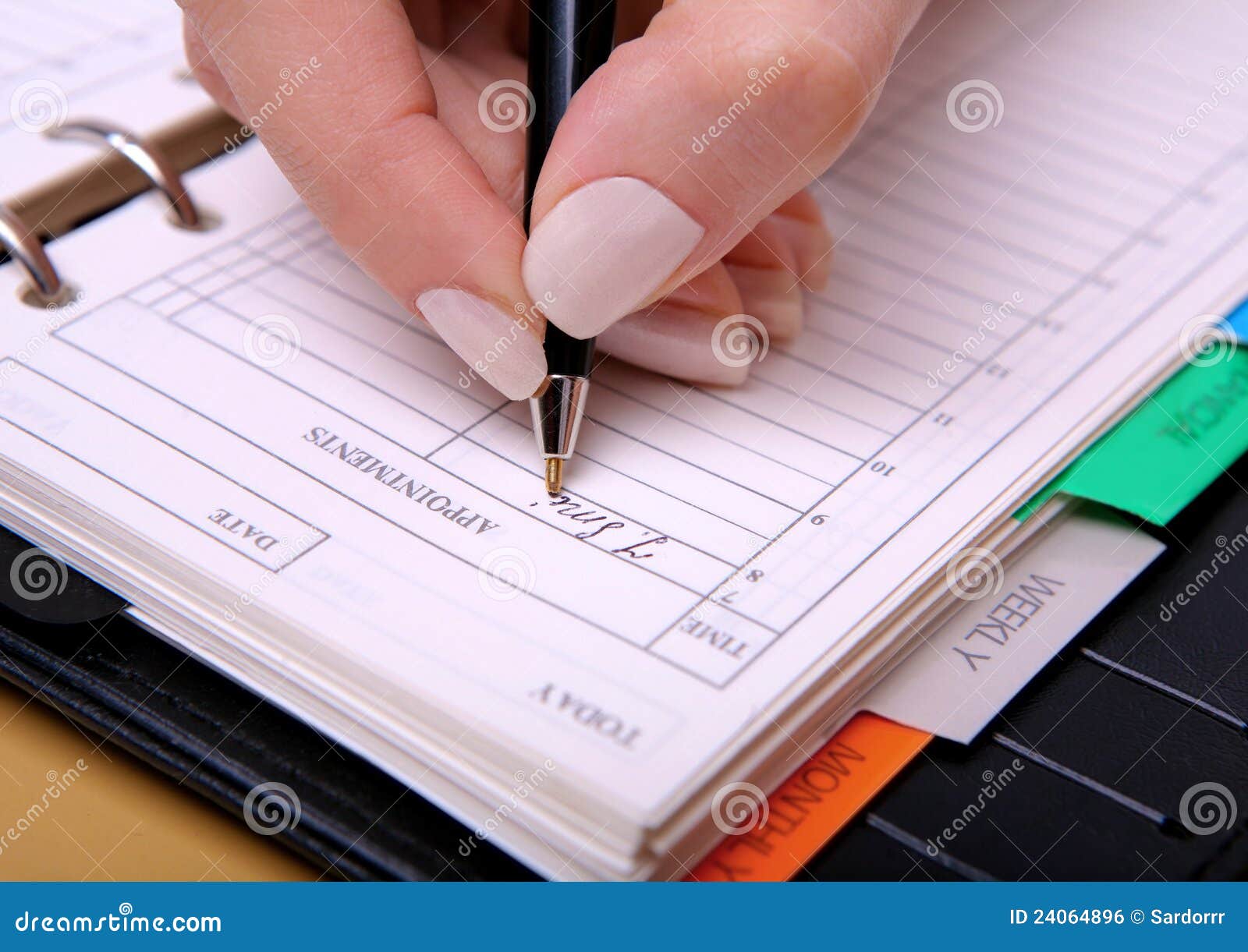 Writing down a note stock photo. Image of notes, brown - 24064896