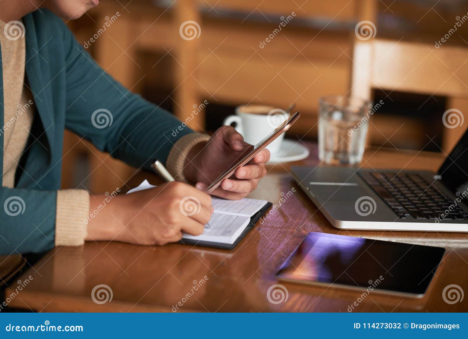 Writing down plans stock photo. Image of closeup, hands - 114273032