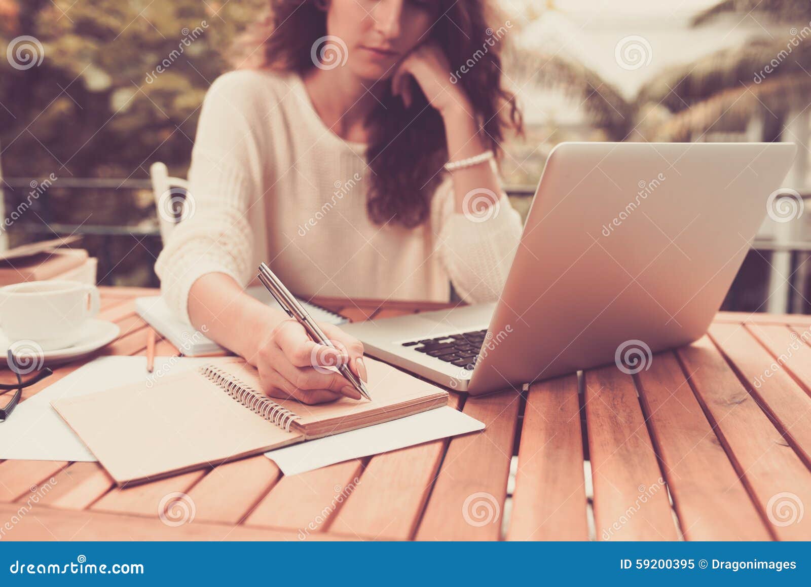 Writing down thoughts stock image. Image of filter, writer - 59200395