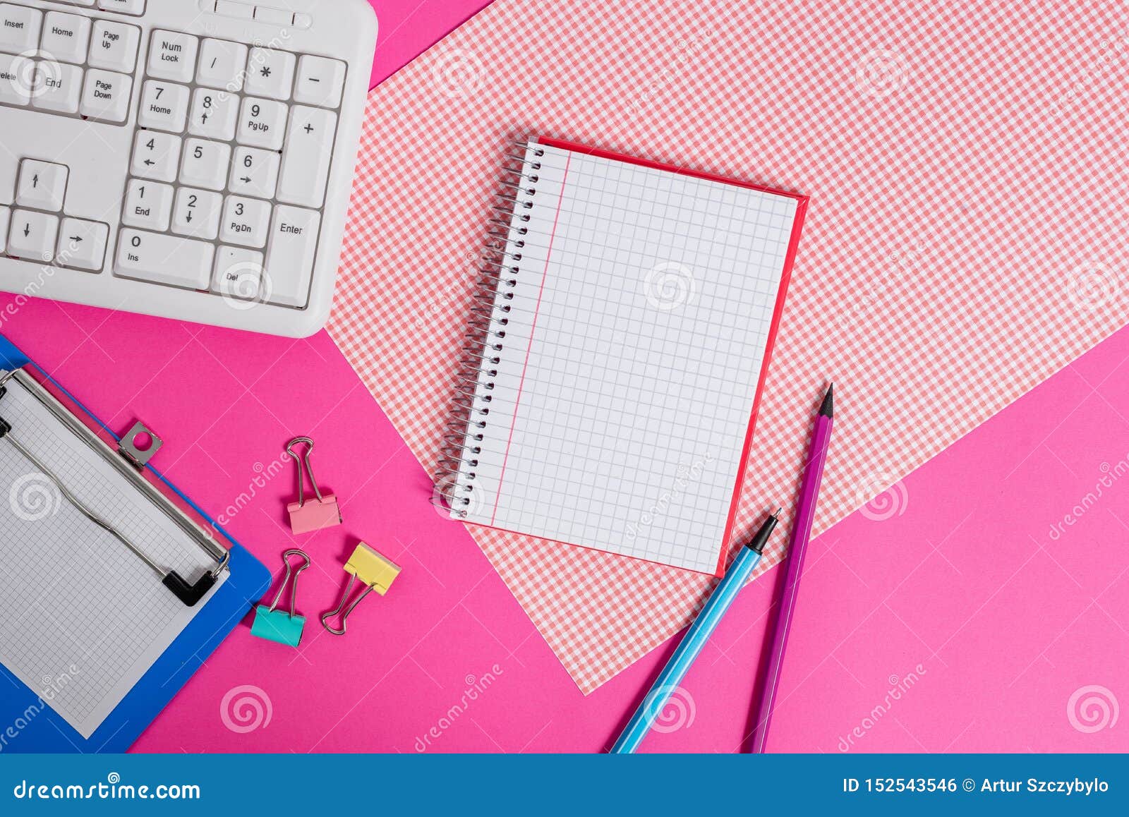 Writing Equipments and Computer Stuffs Plus Mathematic Paper Placed on ...