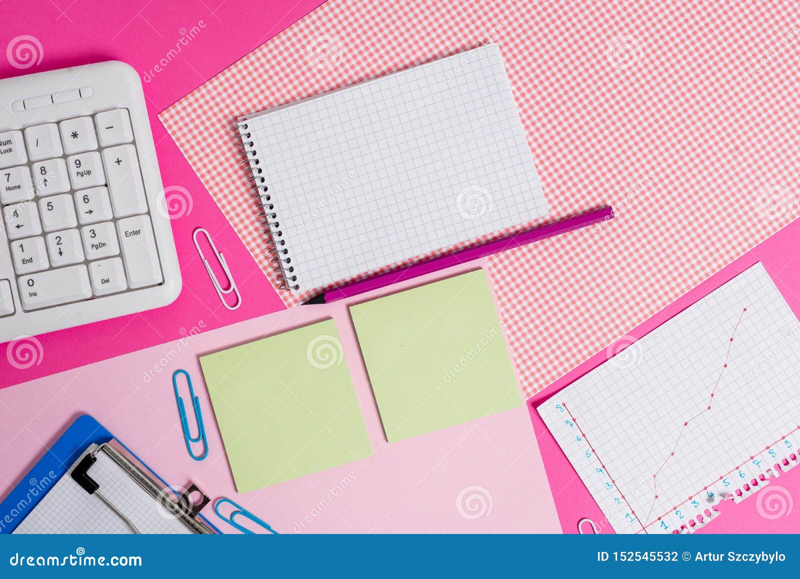 Writing Equipments and Computer Stuffs Plus Mathematic Paper Placed on ...