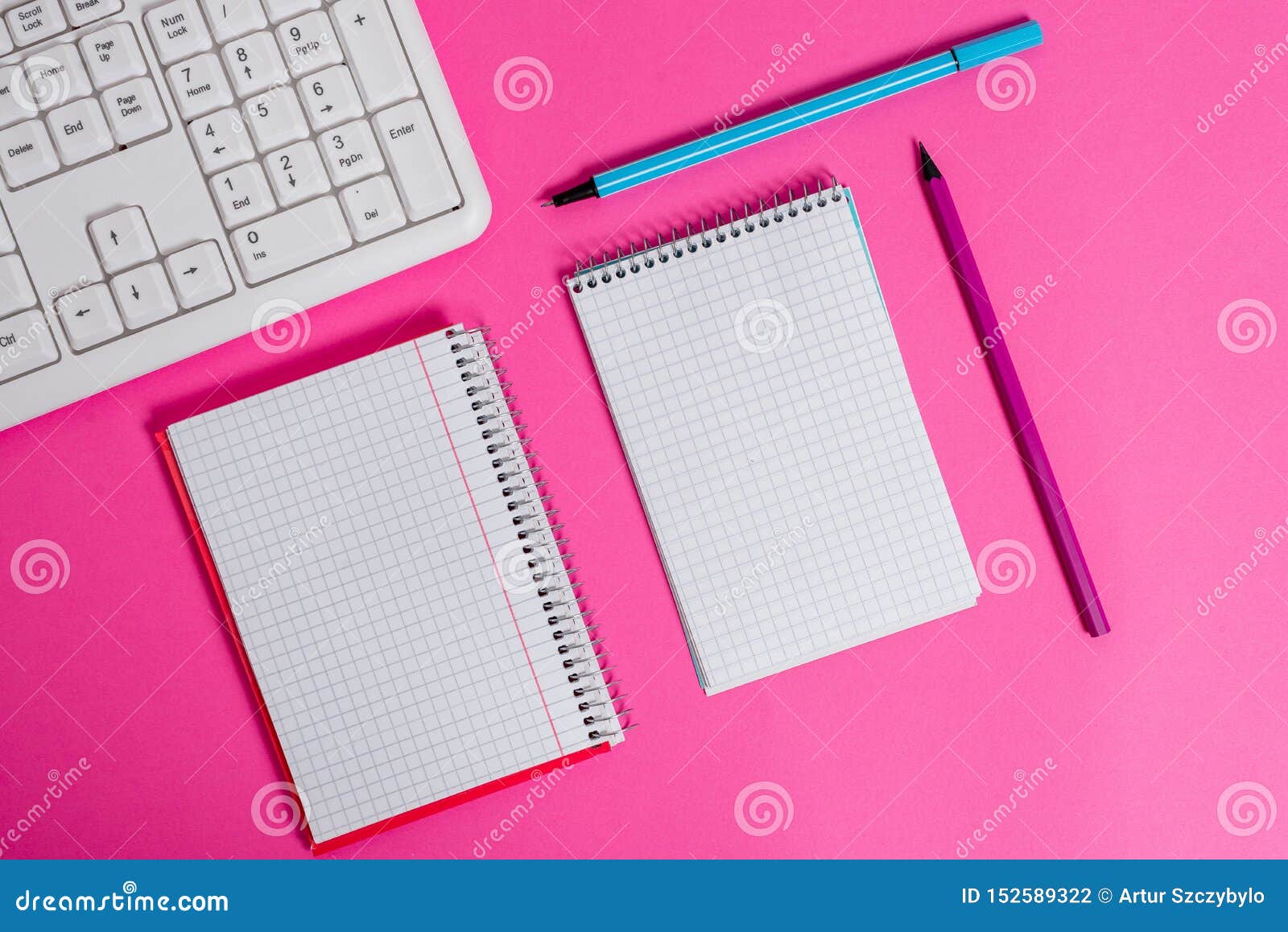 Writing Equipments and Computer Stuffs Plus Mathematic Paper Placed on ...