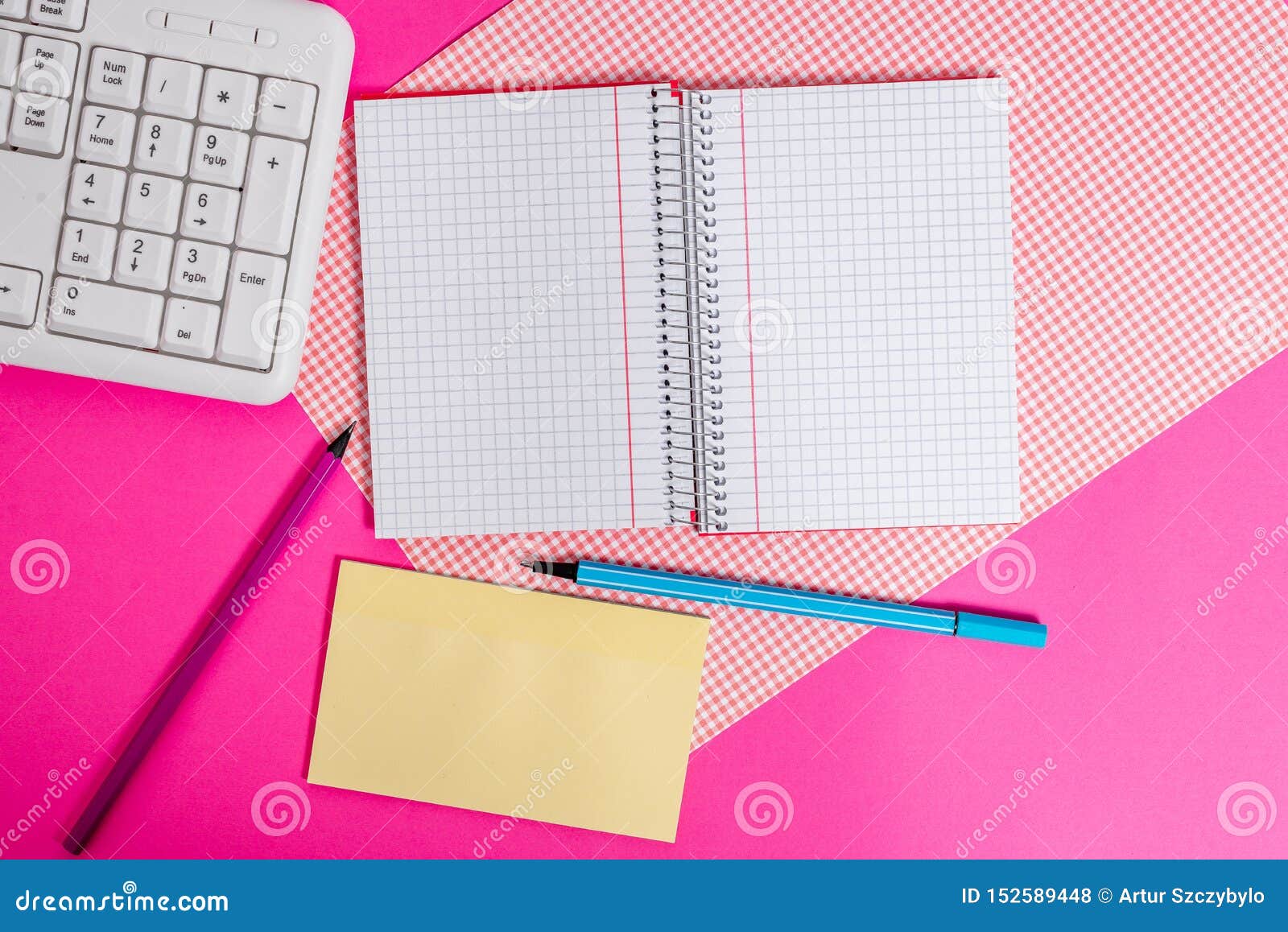 Writing Equipments and Computer Stuffs Plus Mathematic Paper Placed on ...