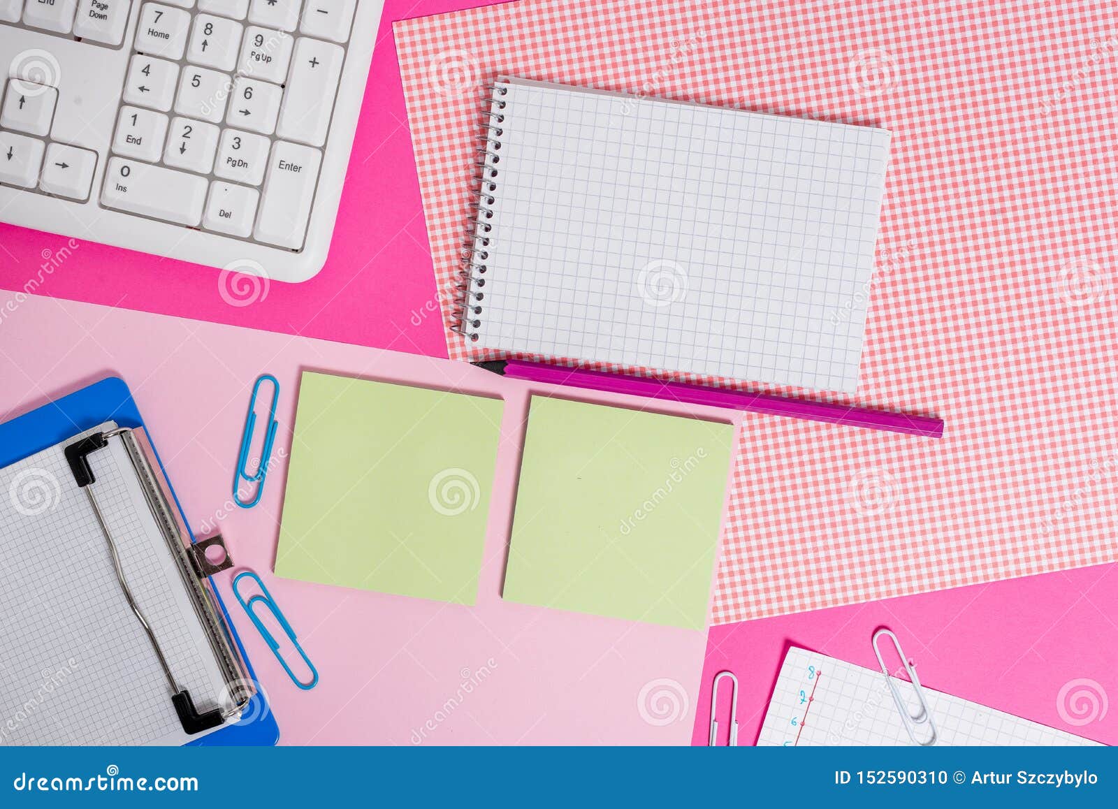 Writing Equipments and Computer Stuffs Plus Mathematic Paper Placed on ...