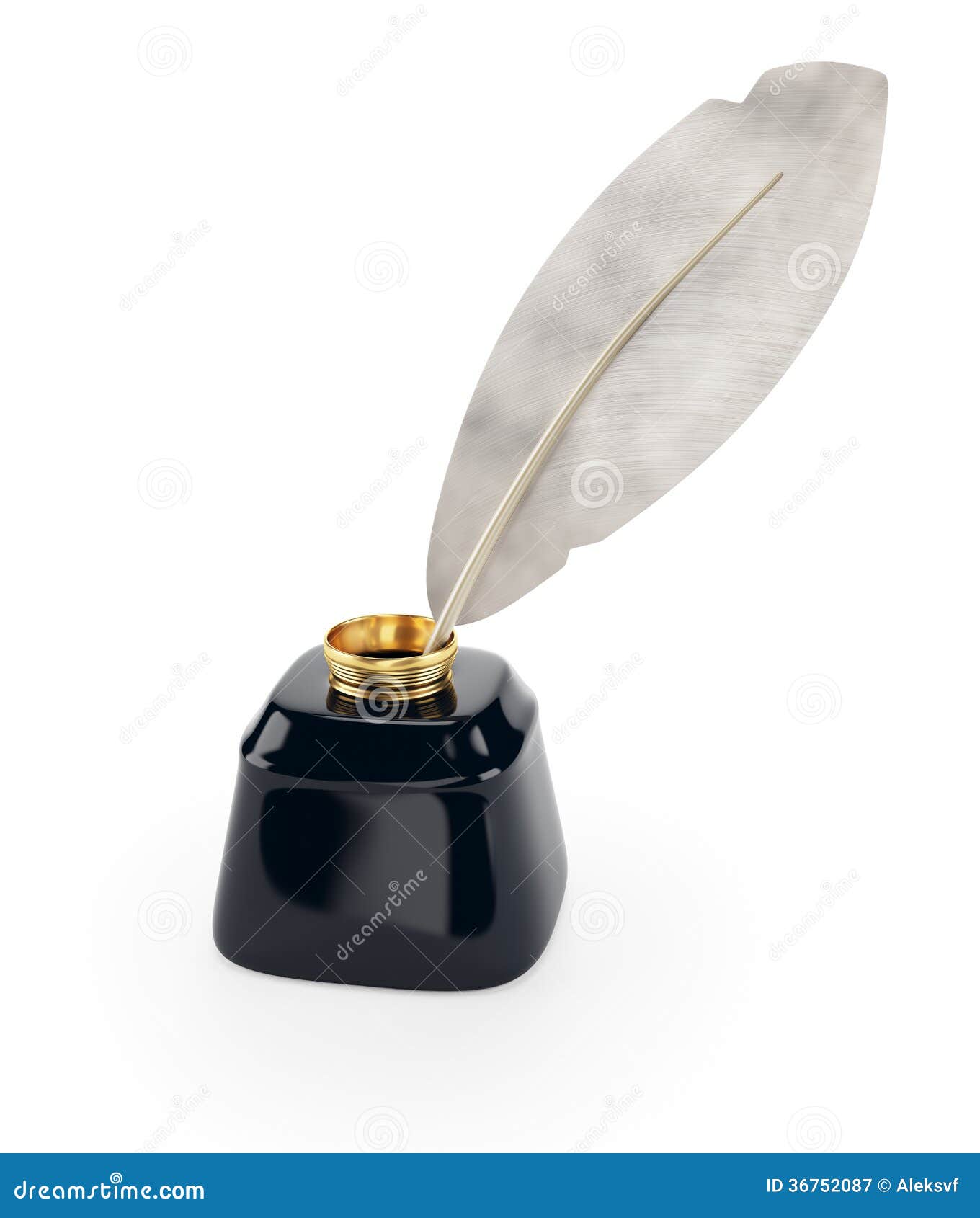 Old Man Writing With Feather Pen In Scroll Paper Biography History ...