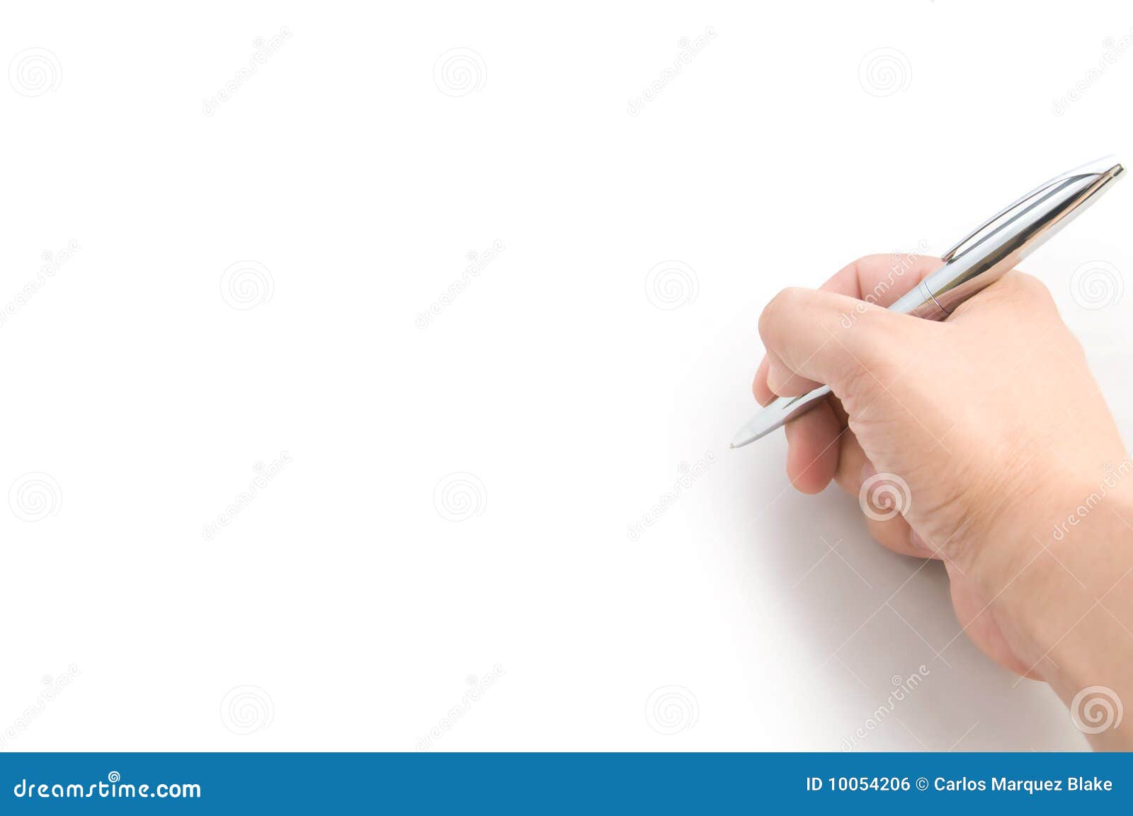 Writing Hand stock photo. Image of space, white, agreement - 10054206