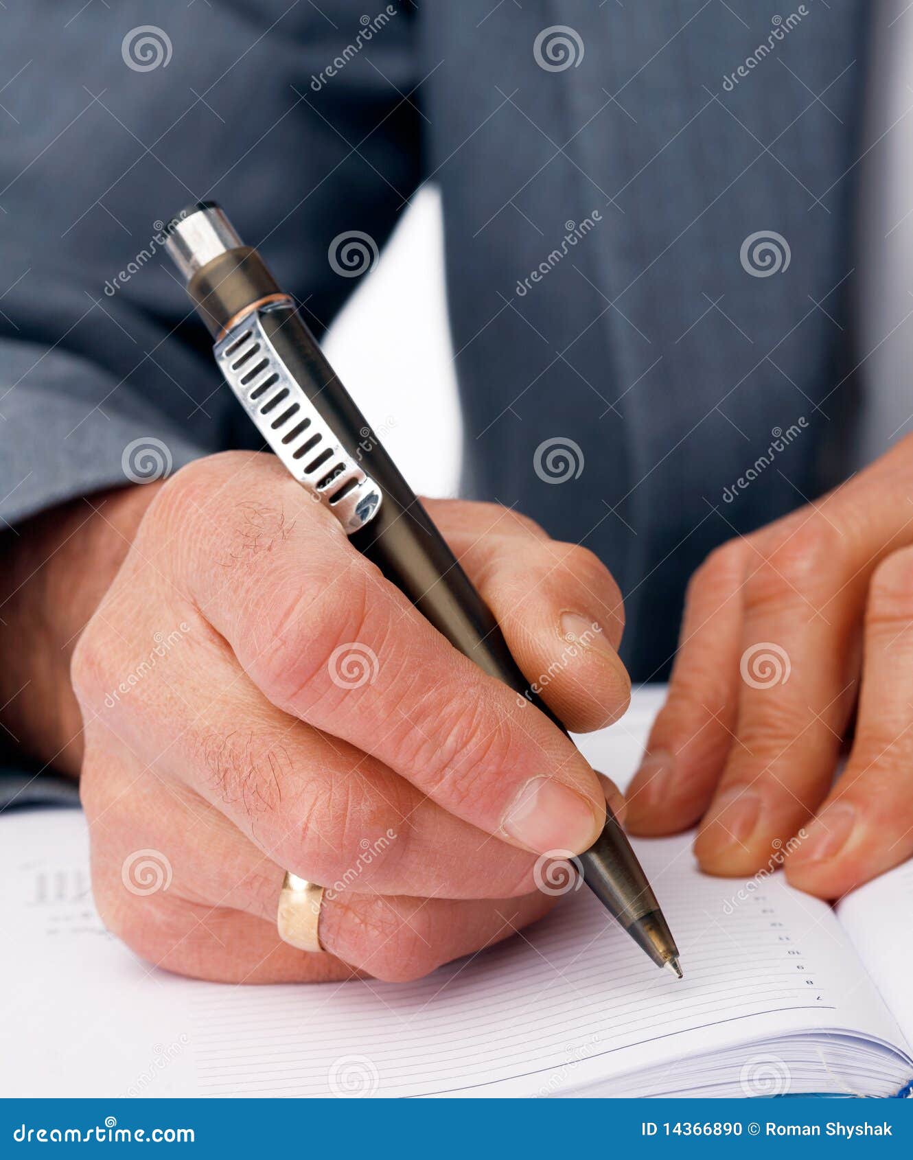 Writing Hand. stock photo. Image of human, note, list - 14366890