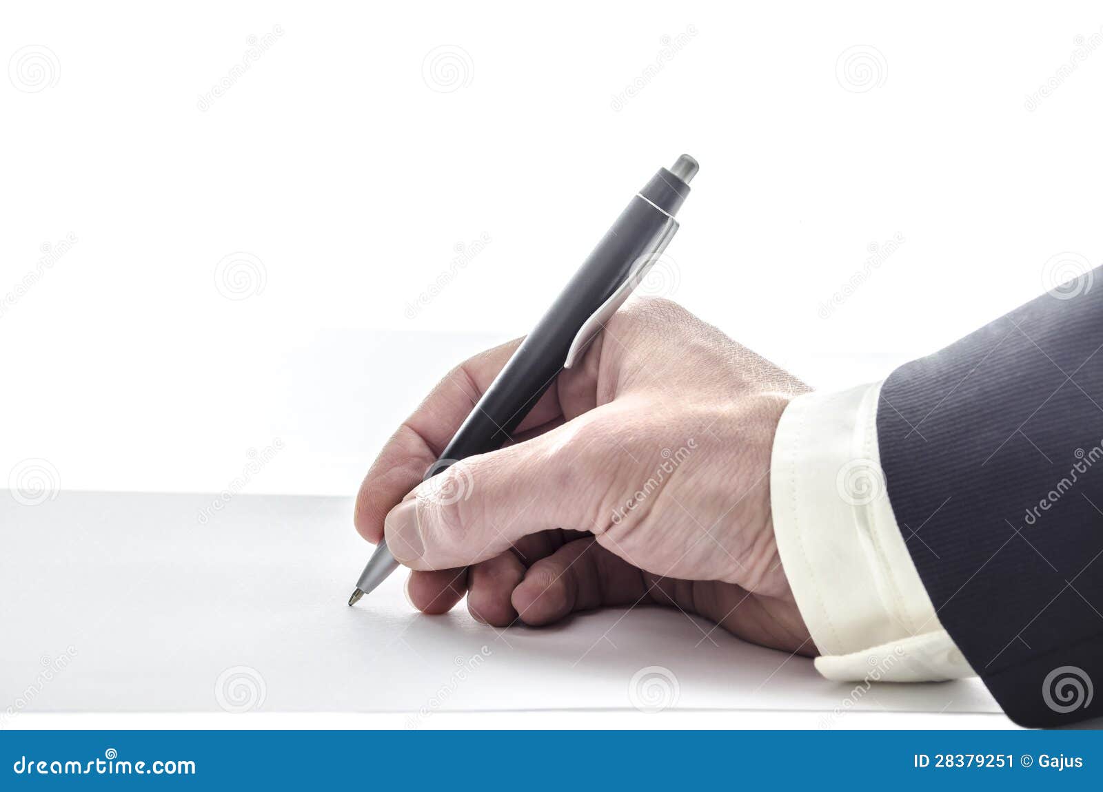 Writing hand stock image. Image of manager, blank, closeup - 28379251