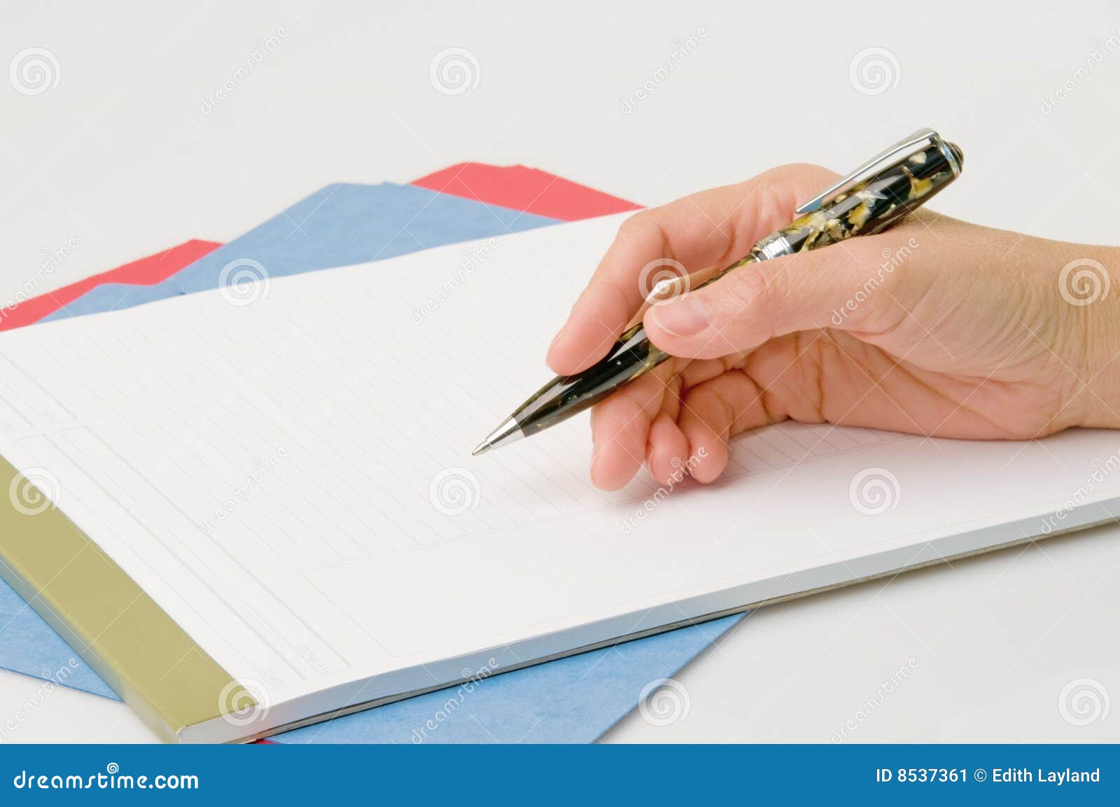 Writing Hand stock image. Image of green, writing, hand - 8537361