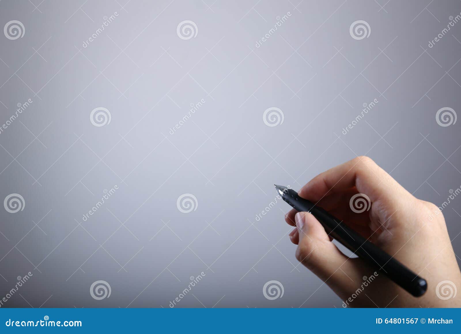 Writing Hand with Gradually Varied Background Stock Image - Image of ...