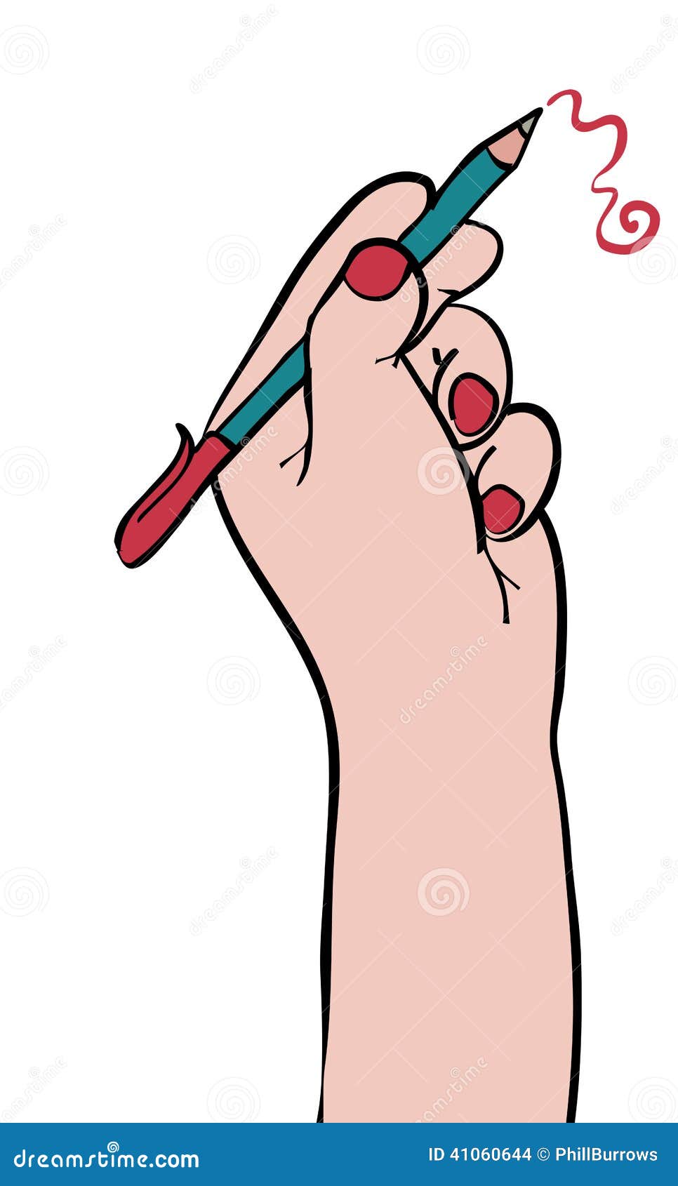 Writing left handed stock vector. Illustration of design - 41060644