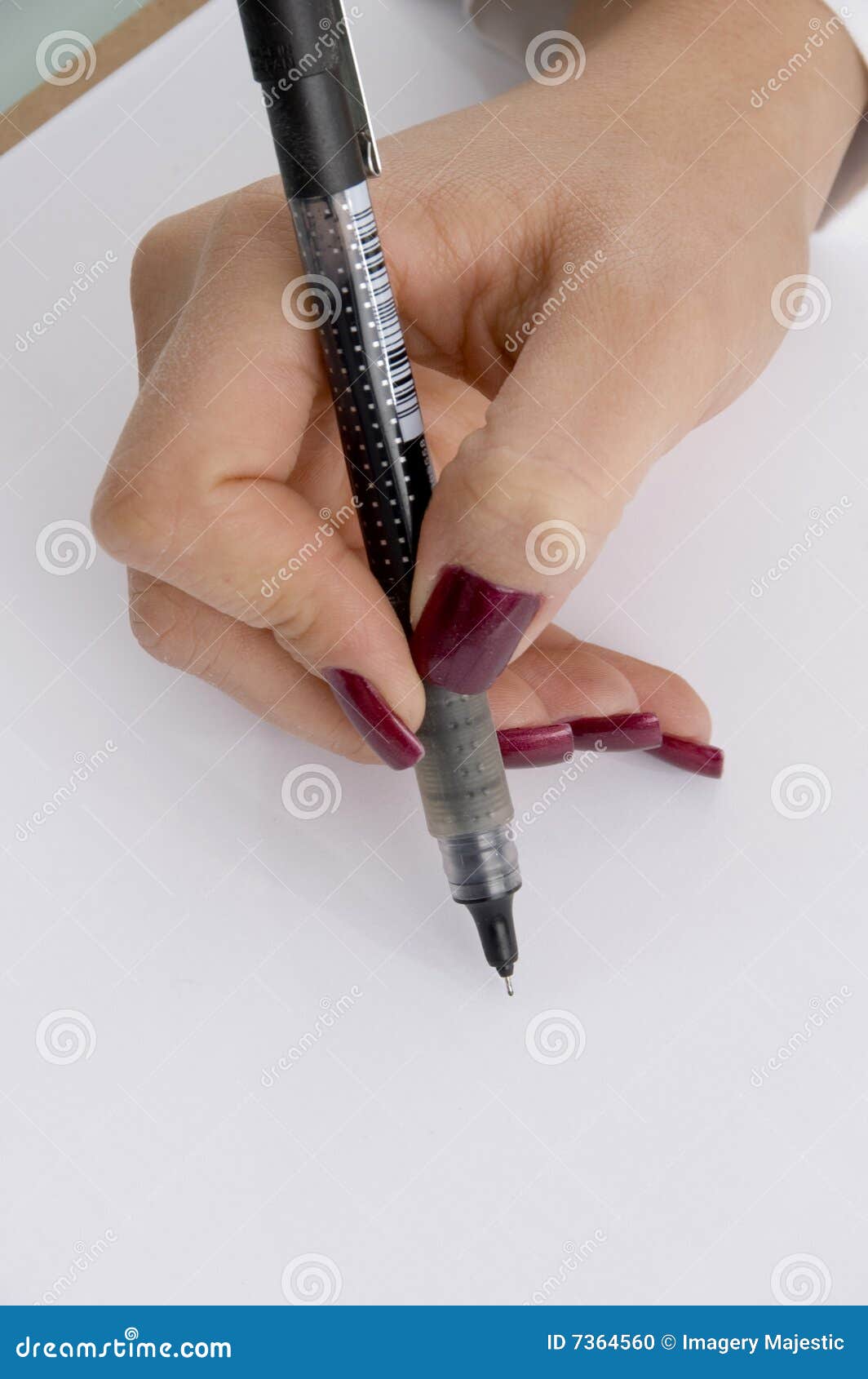 Writing hand on paper stock photo. Image of adult, clothing - 7364560