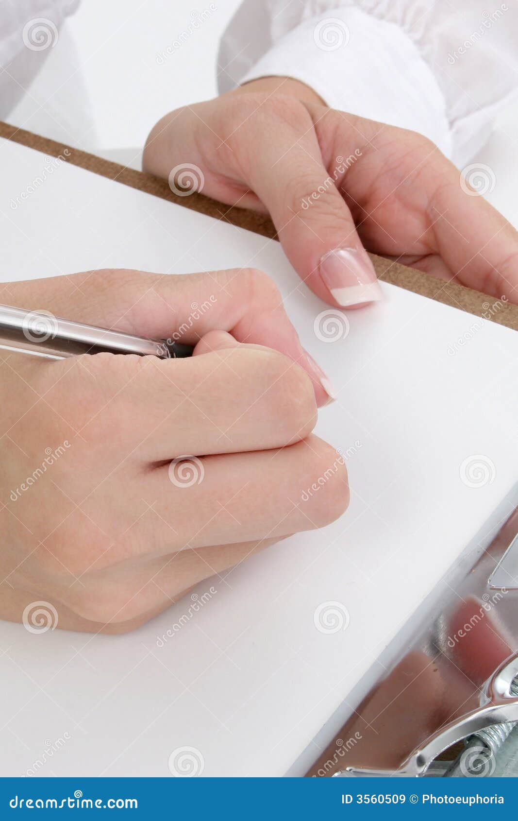 Writing Hands stock image. Image of clipboard, teen, thinking - 3560509