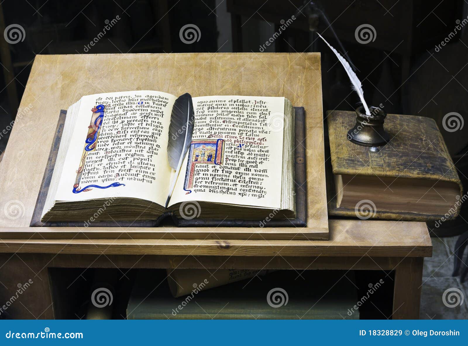 Writing of the Historical Book Stock Image - Image of messy ...