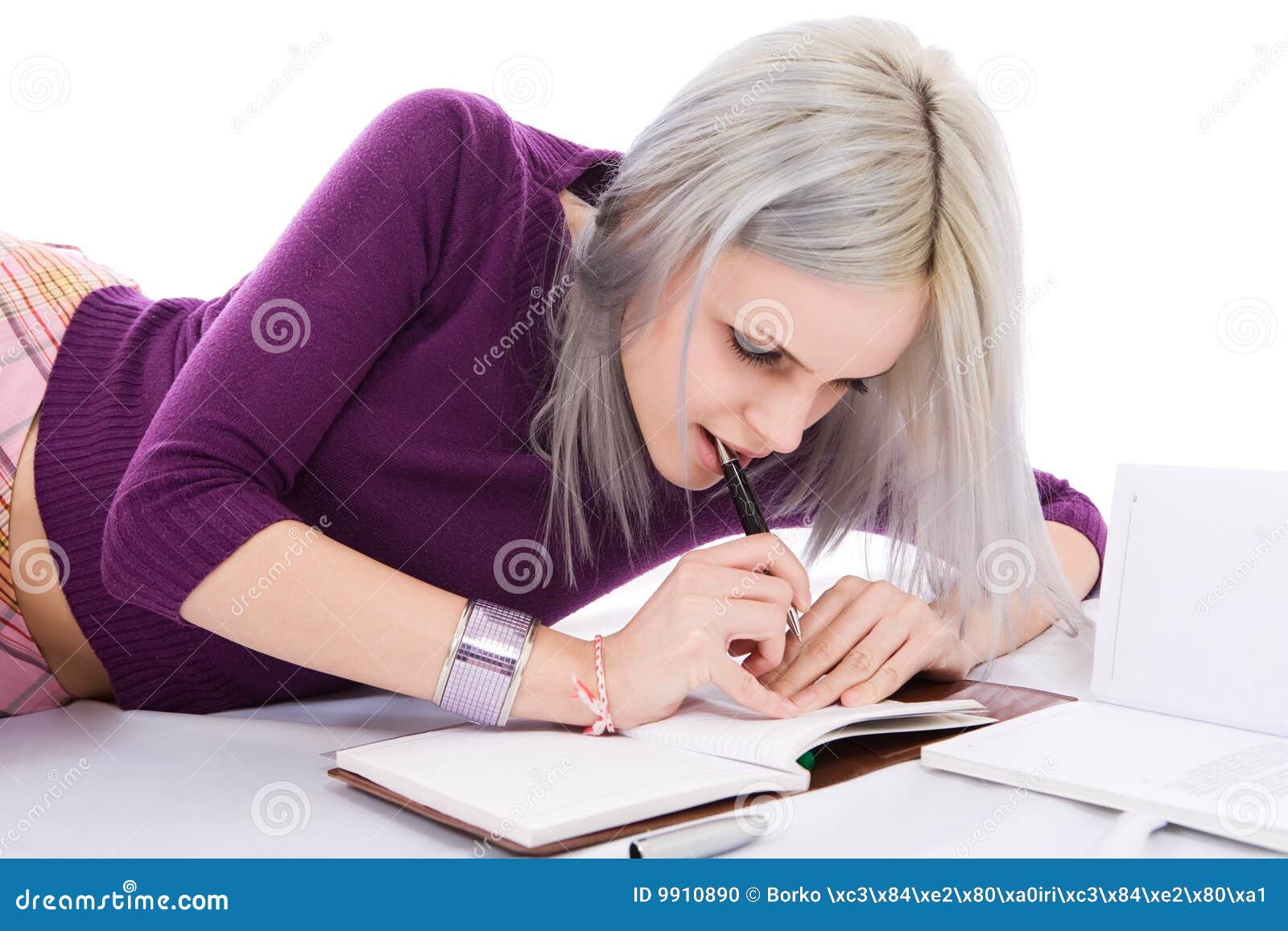 Writing homework stock photo. Image of bleached, searching - 9910890