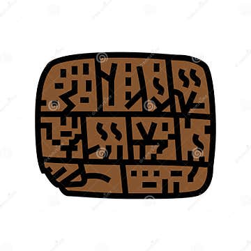 Writing Human Evolution Color Icon Vector Illustration Stock Vector ...