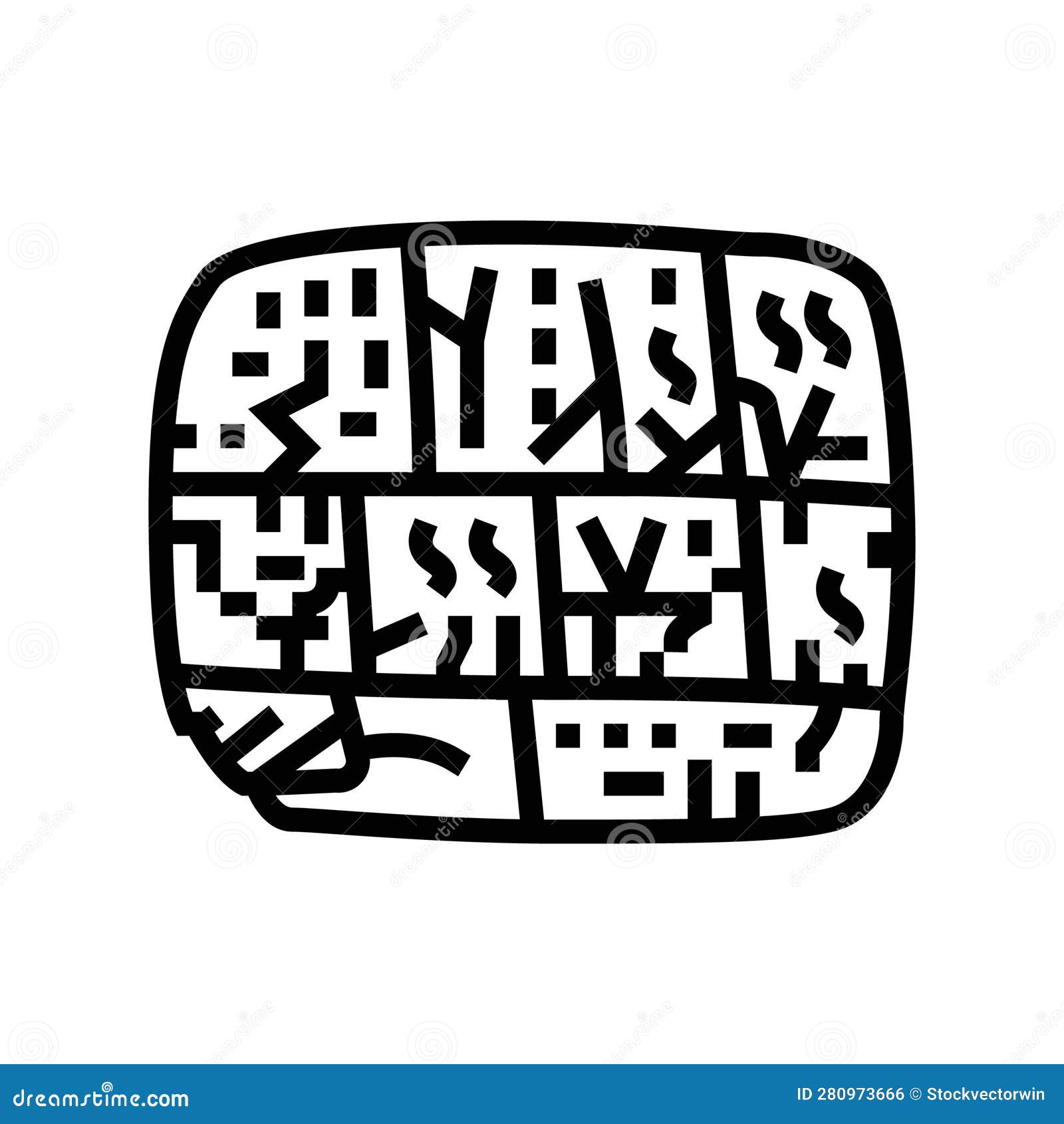 Writing Human Evolution Line Icon Vector Illustration Stock Vector ...