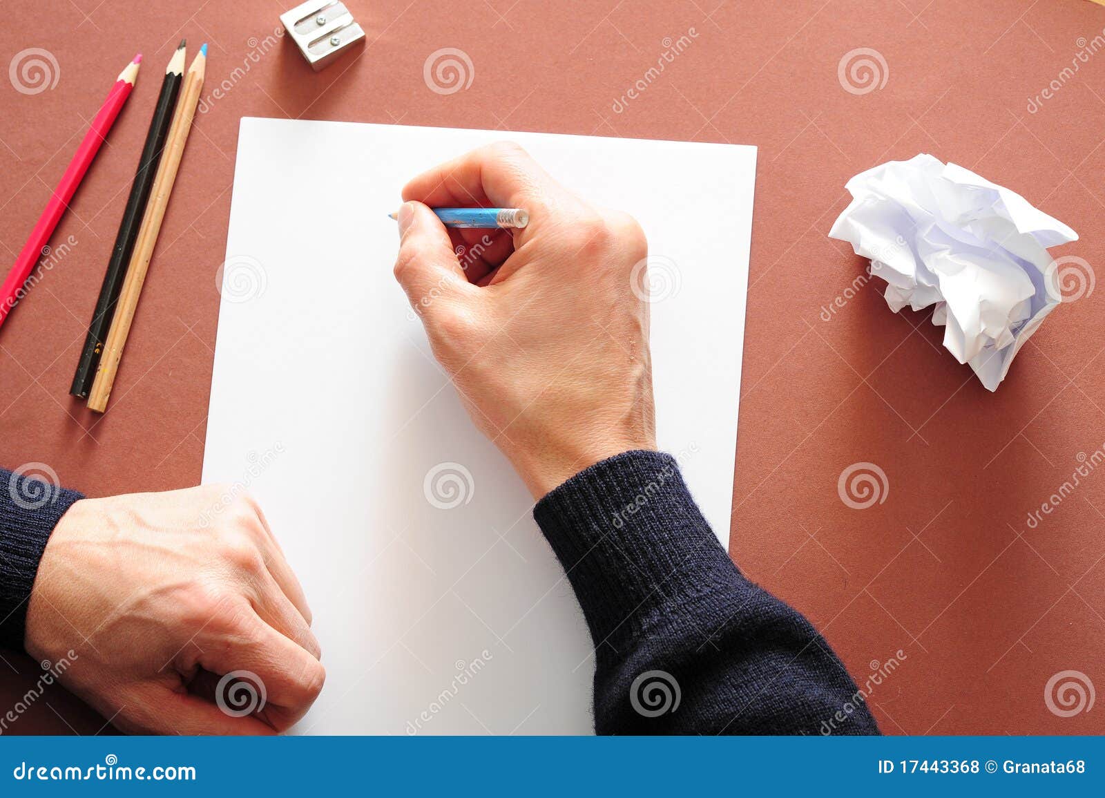 Writing a letter stock photo. Image of person, study - 17443368